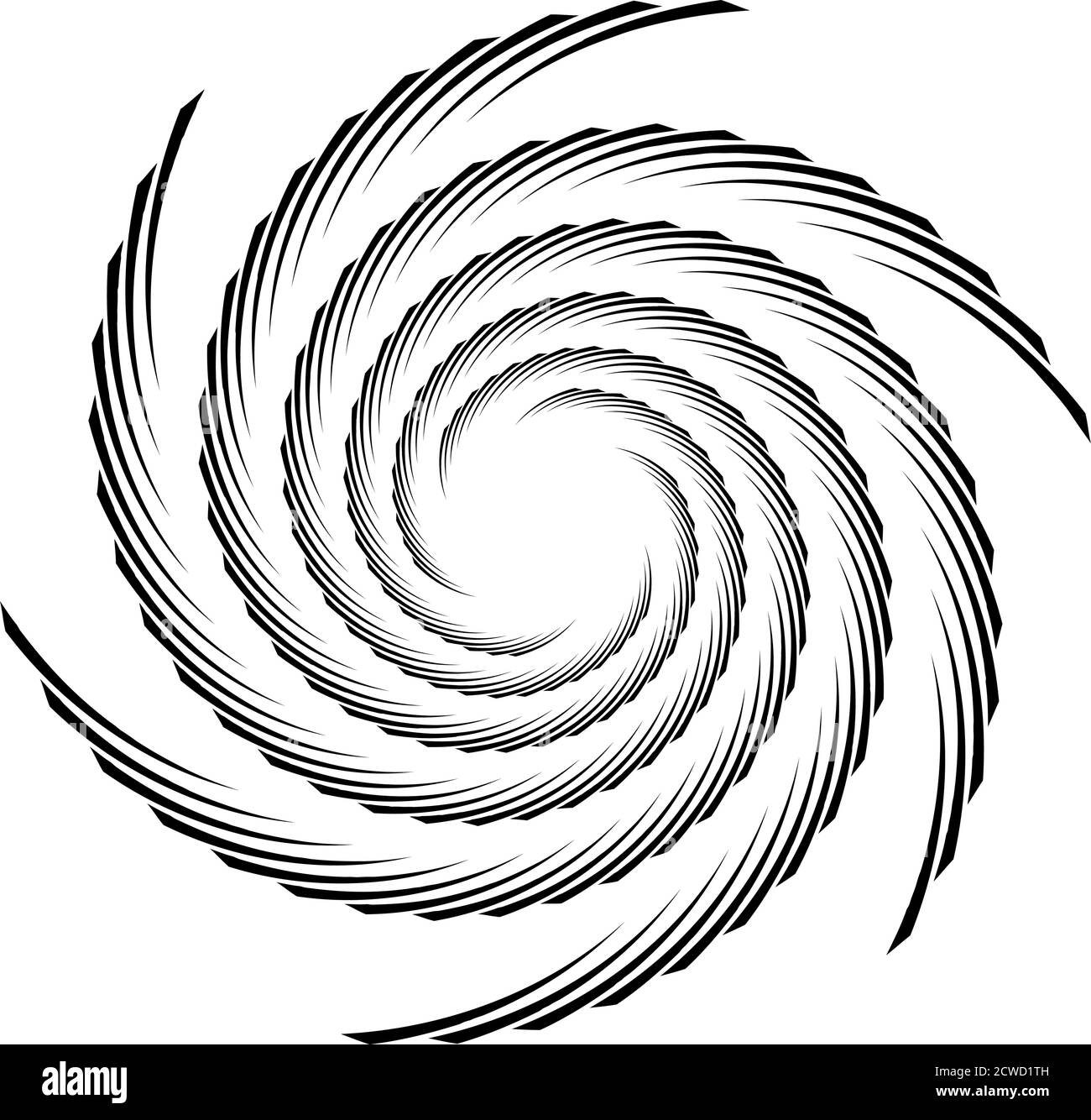 Spiral, twist radial swirl, twirl circular vector illustration. Revolve ...