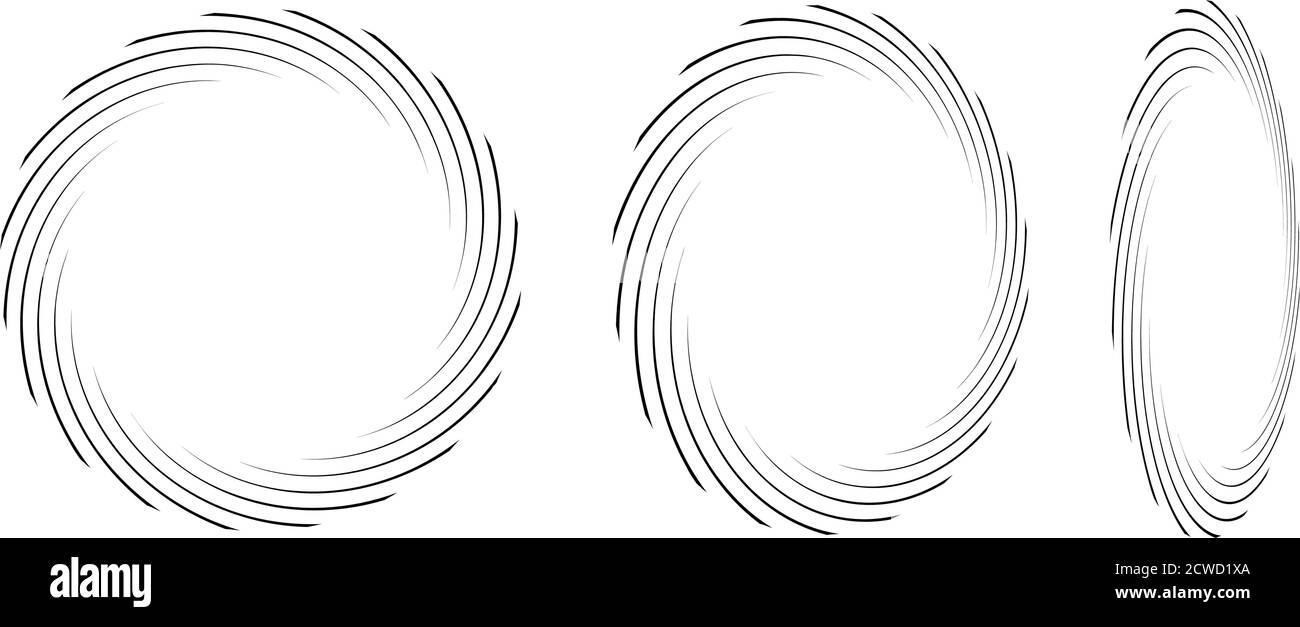 Spirals, swirls, twirls in perspective. Spiral vector illustration ...