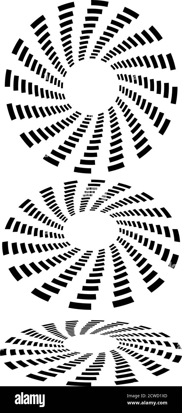Spirals, swirls, twirls in perspective. Spiral vector illustration ...