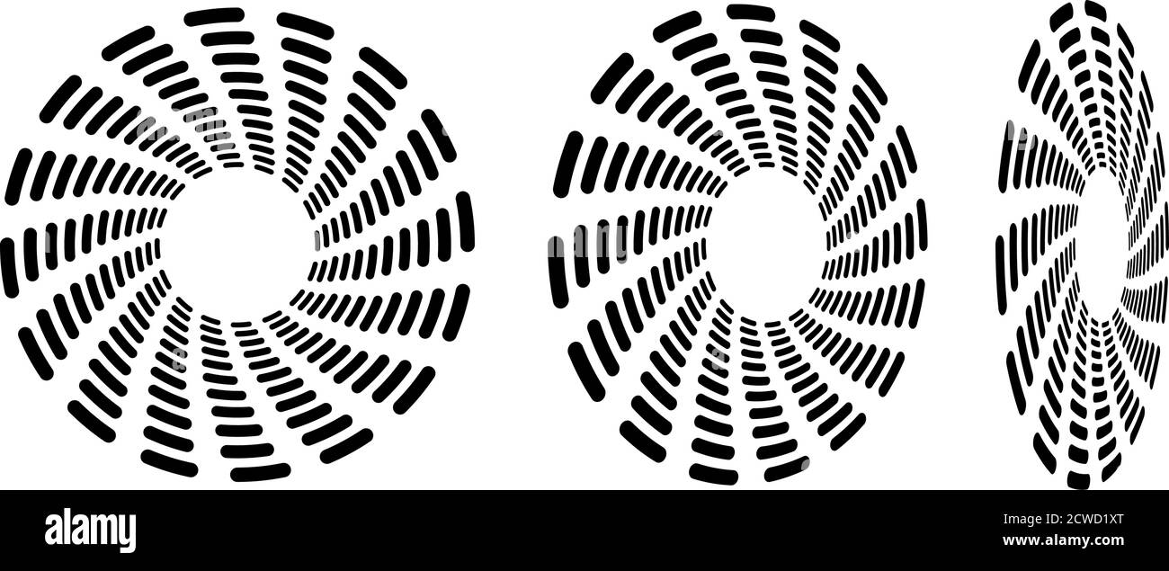 Spirals, swirls, twirls in perspective. Spiral vector illustration ...