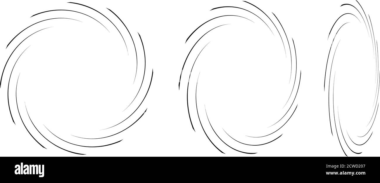 Spirals, swirls, twirls in perspective. Spiral vector illustration ...