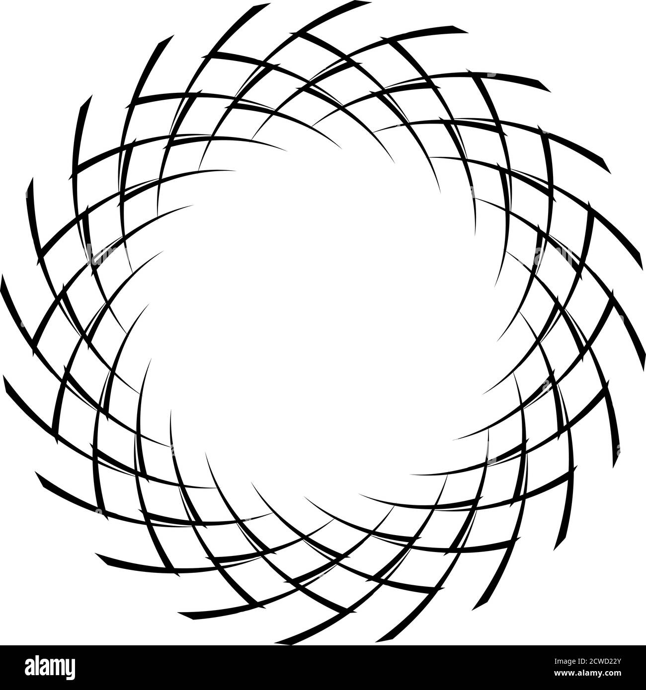 Spiral, twist radial swirl, twirl circular vector illustration. Revolve ...