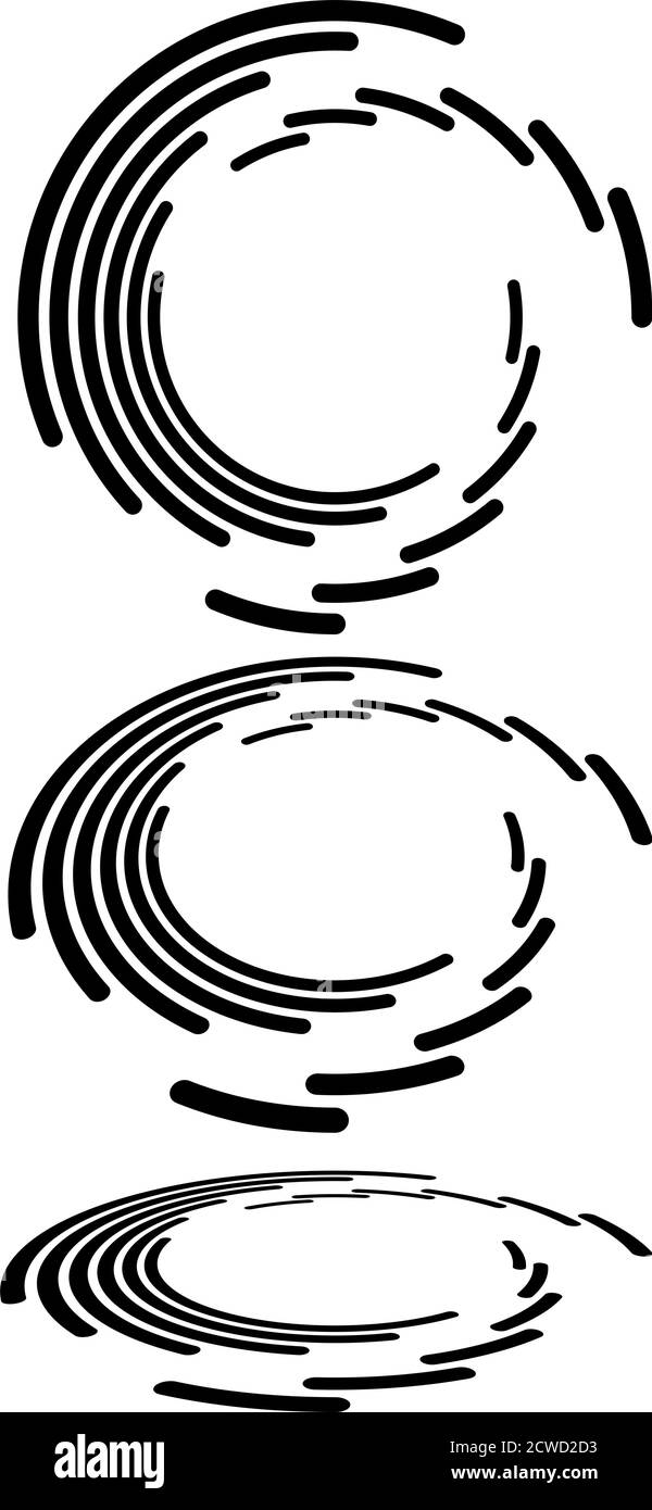 Spirals, swirls, twirls in perspective. Spiral vector illustration ...
