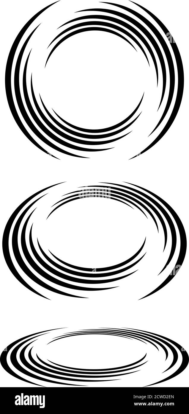 Spirals, swirls, twirls in perspective. Spiral vector illustration ...