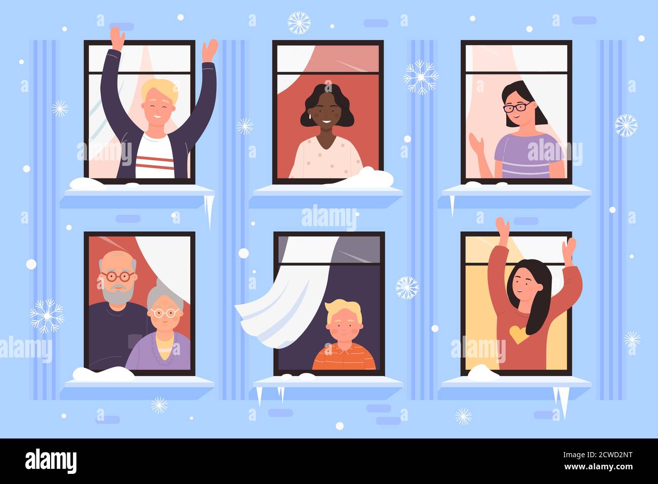 First snowfall of 2021 Stock Vector Images - Alamy