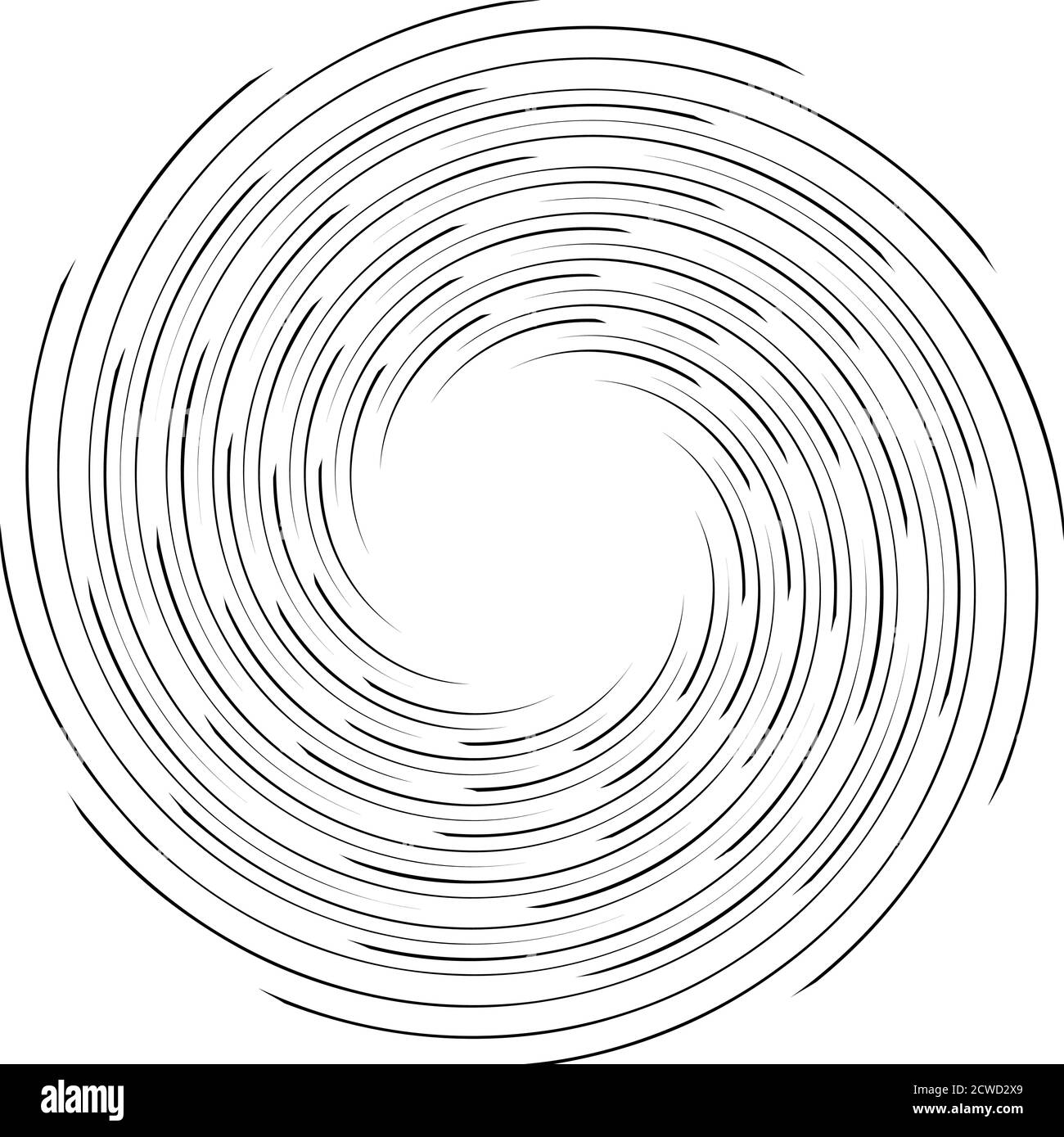 Spiral, twist radial swirl, twirl circular vector illustration. Revolve ...