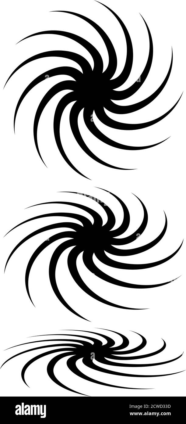 Spirals, swirls, twirls in perspective. Spiral vector illustration ...