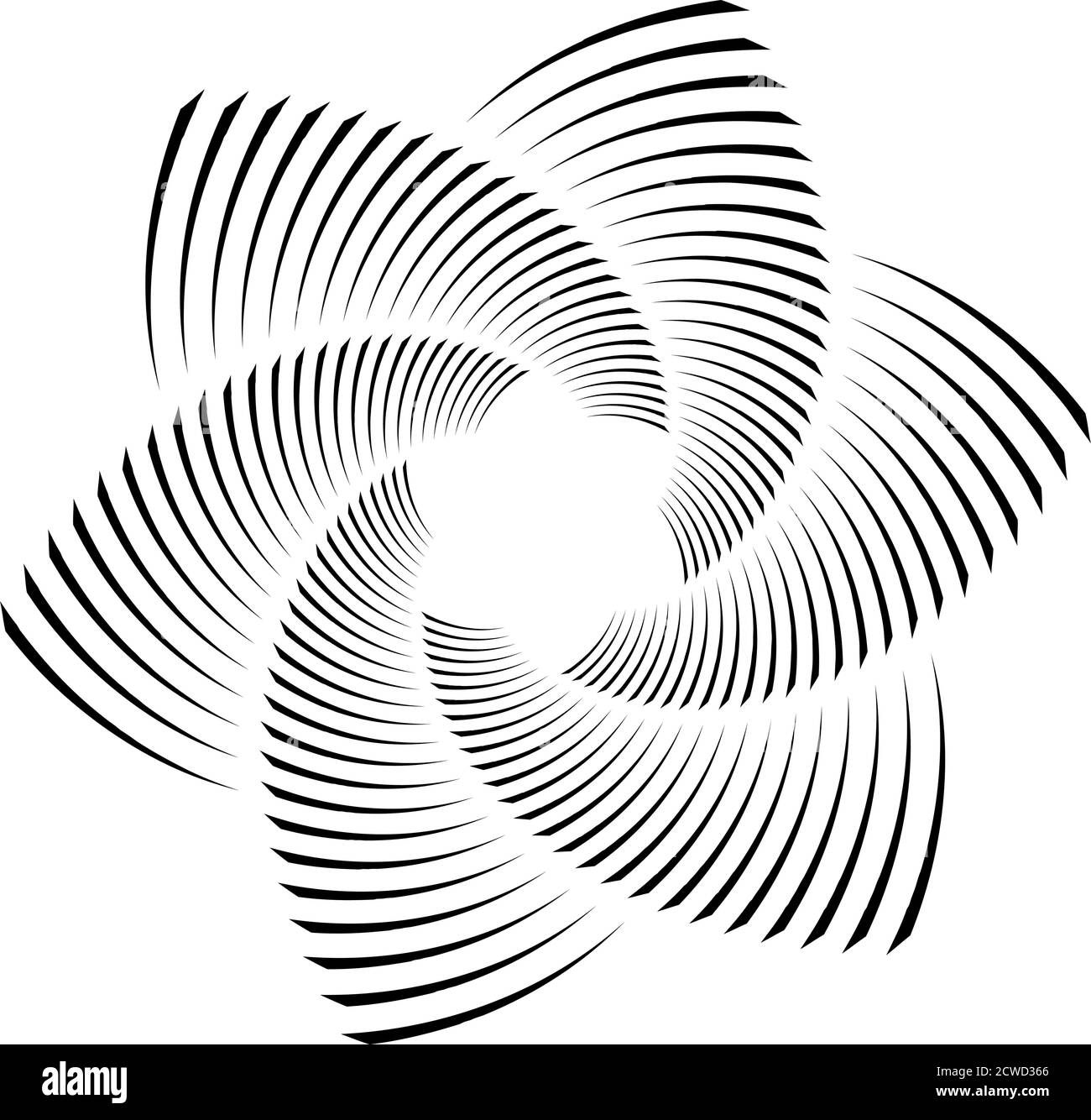 Spiral, twist radial swirl, twirl circular vector illustration. Revolve ...