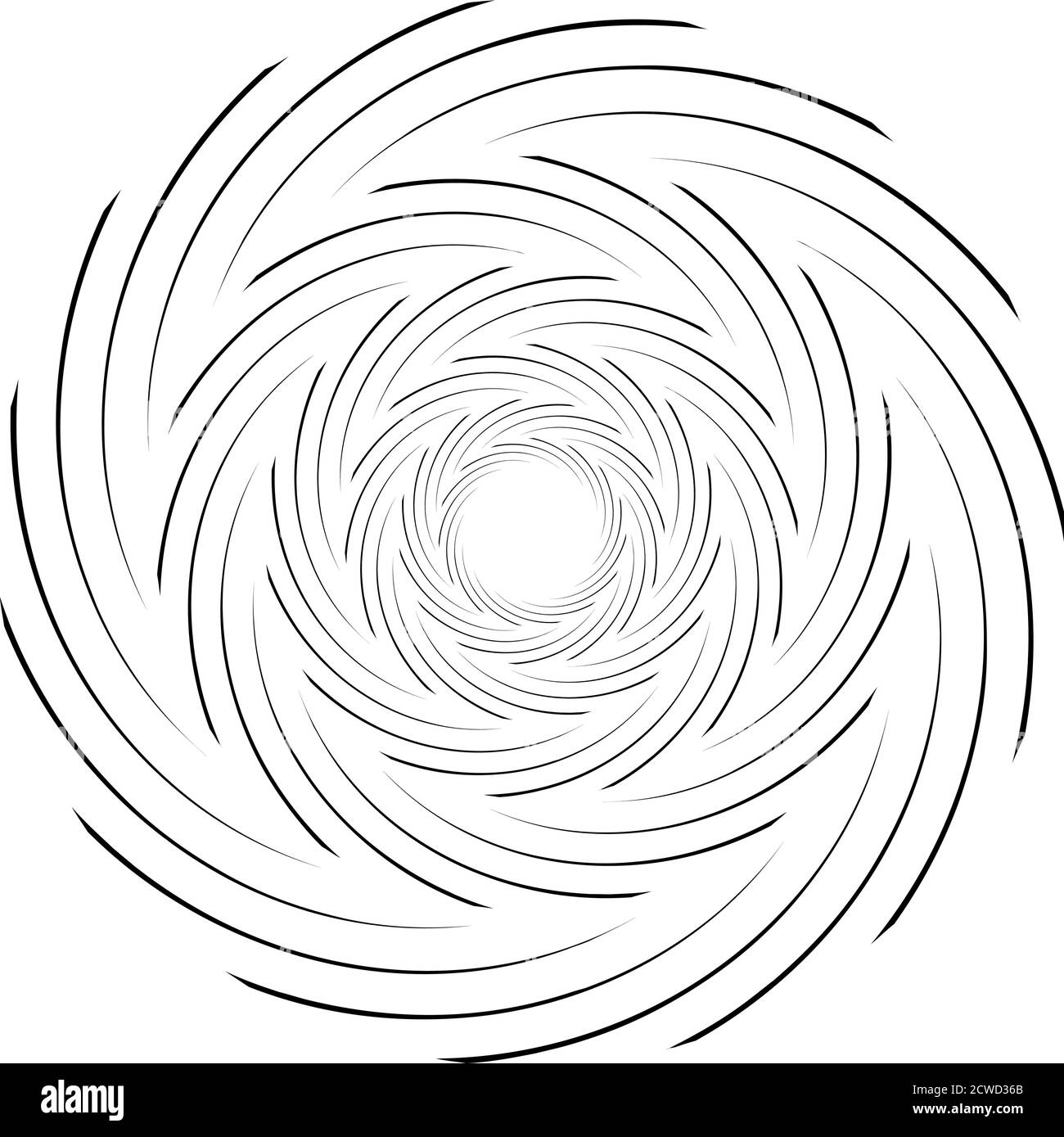 Spiral, twist radial swirl, twirl circular vector illustration. Revolve ...