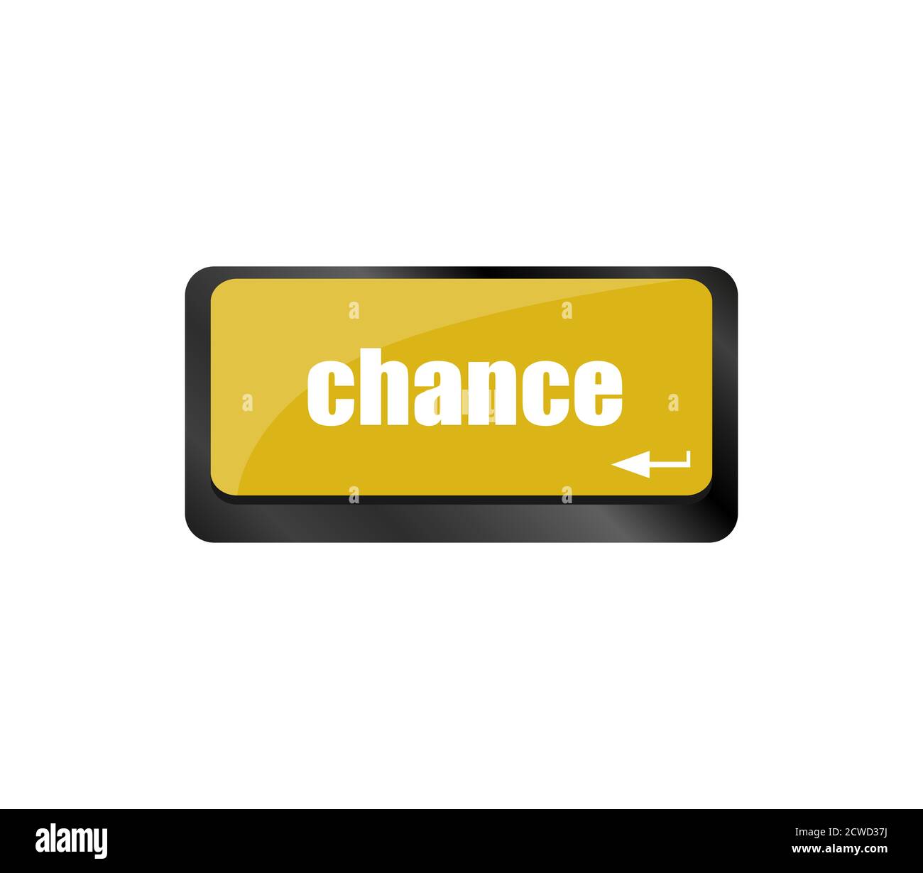 chance enter button on computer keyboard key Stock Photo - Alamy