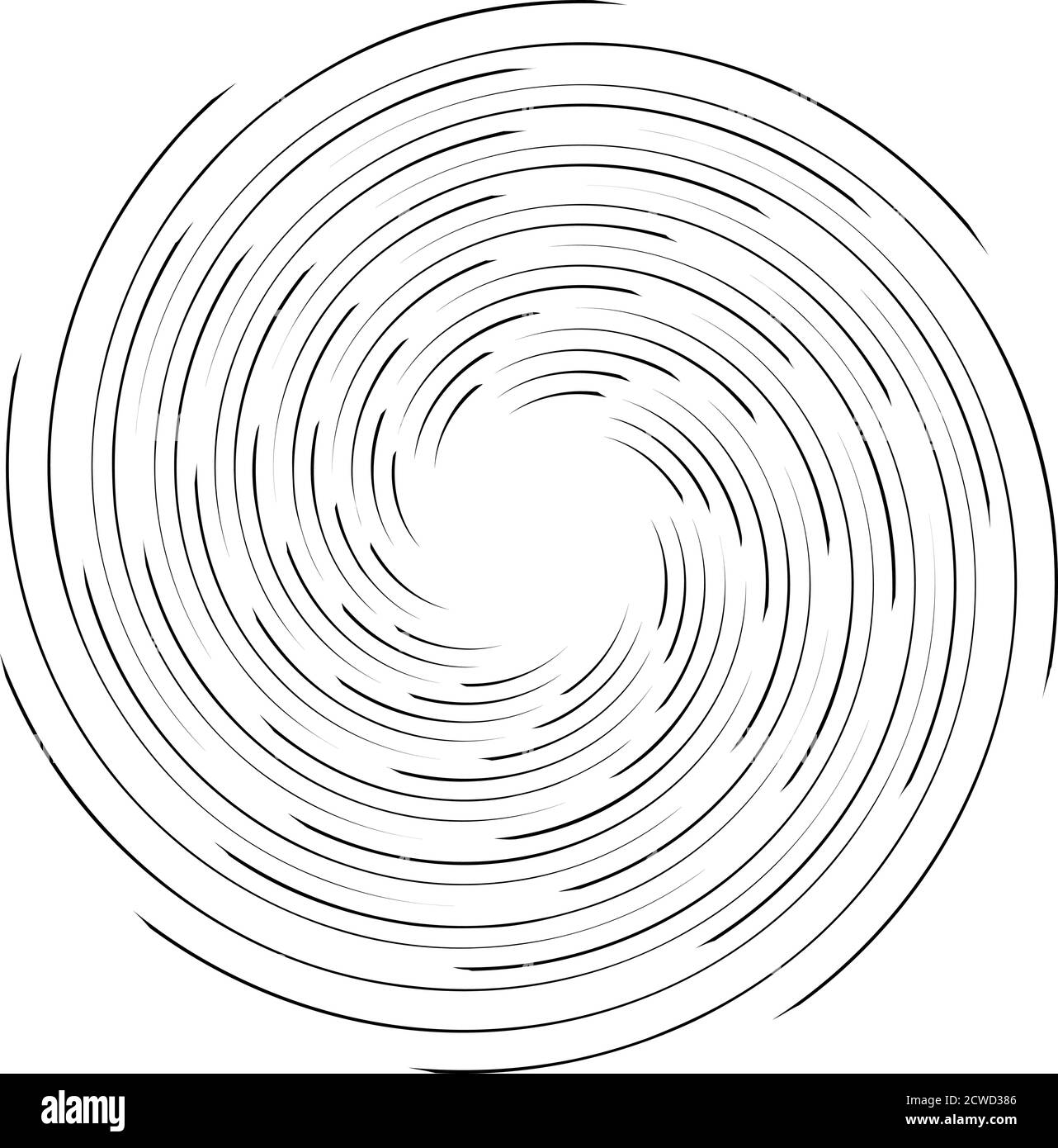Spiral, twist radial swirl, twirl circular vector illustration. Revolve ...
