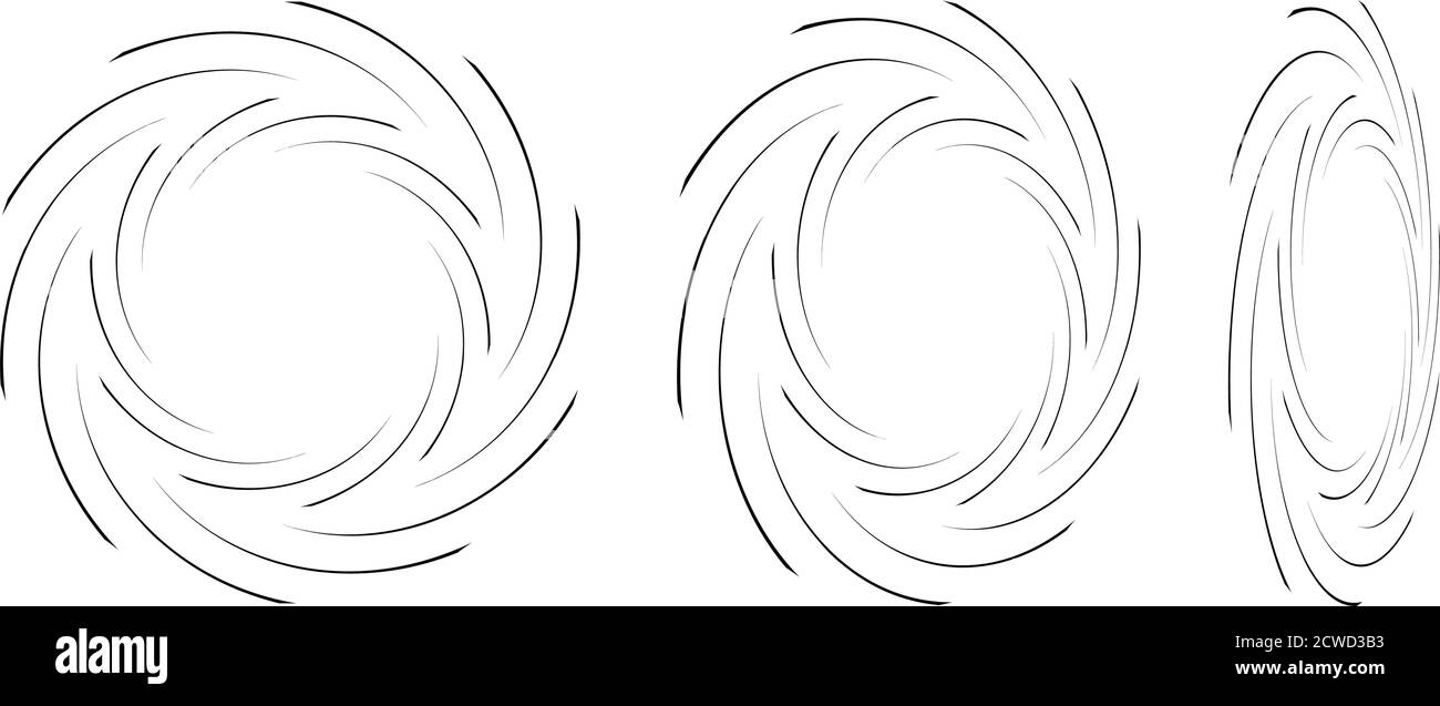 Spirals, swirls, twirls in perspective. Spiral vector illustration ...