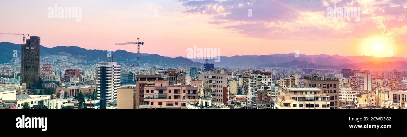 Tirana skyline 2020 hi-res stock photography and images - Alamy