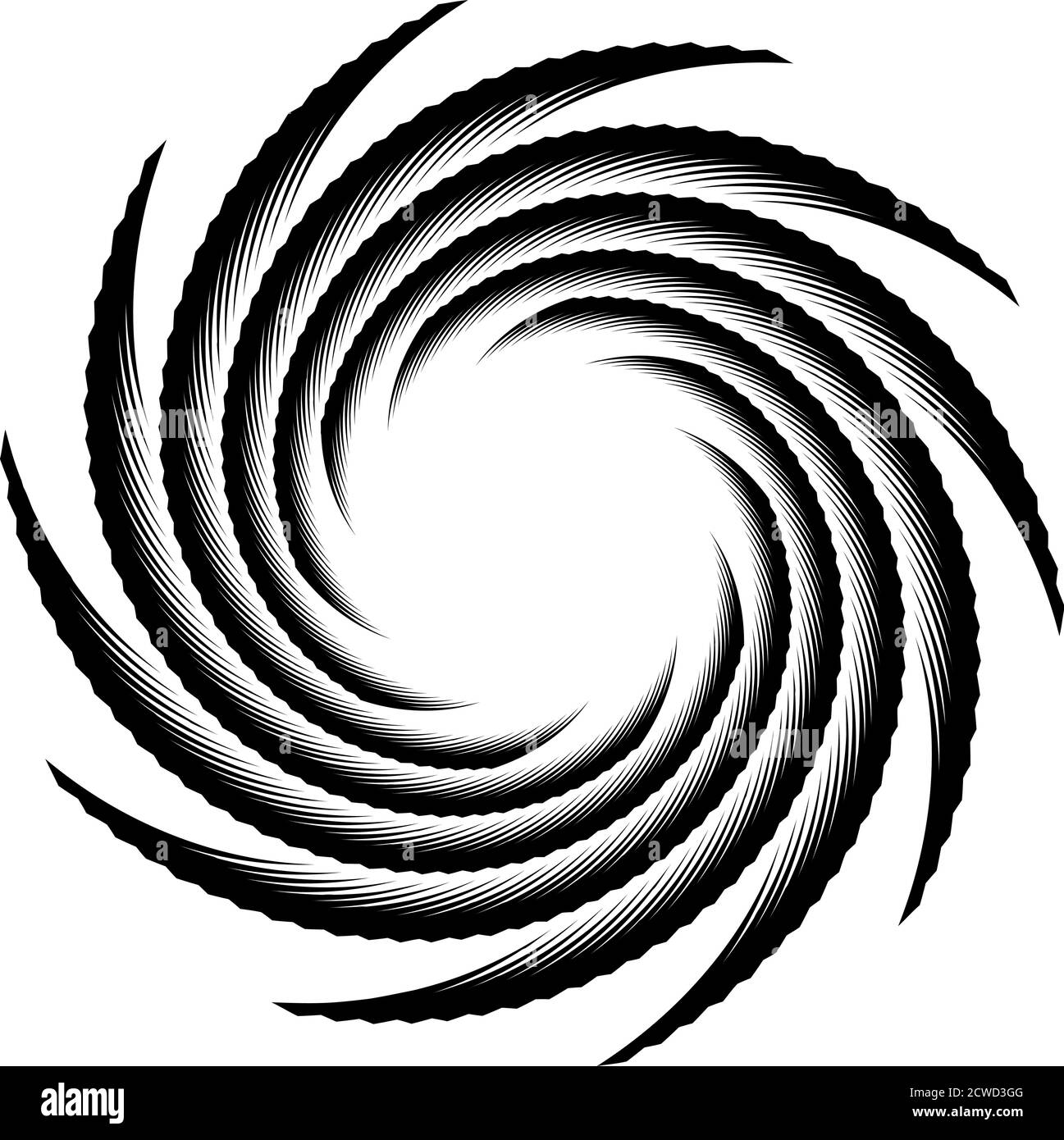 Spiral, twist radial swirl, twirl circular vector illustration. Revolve ...