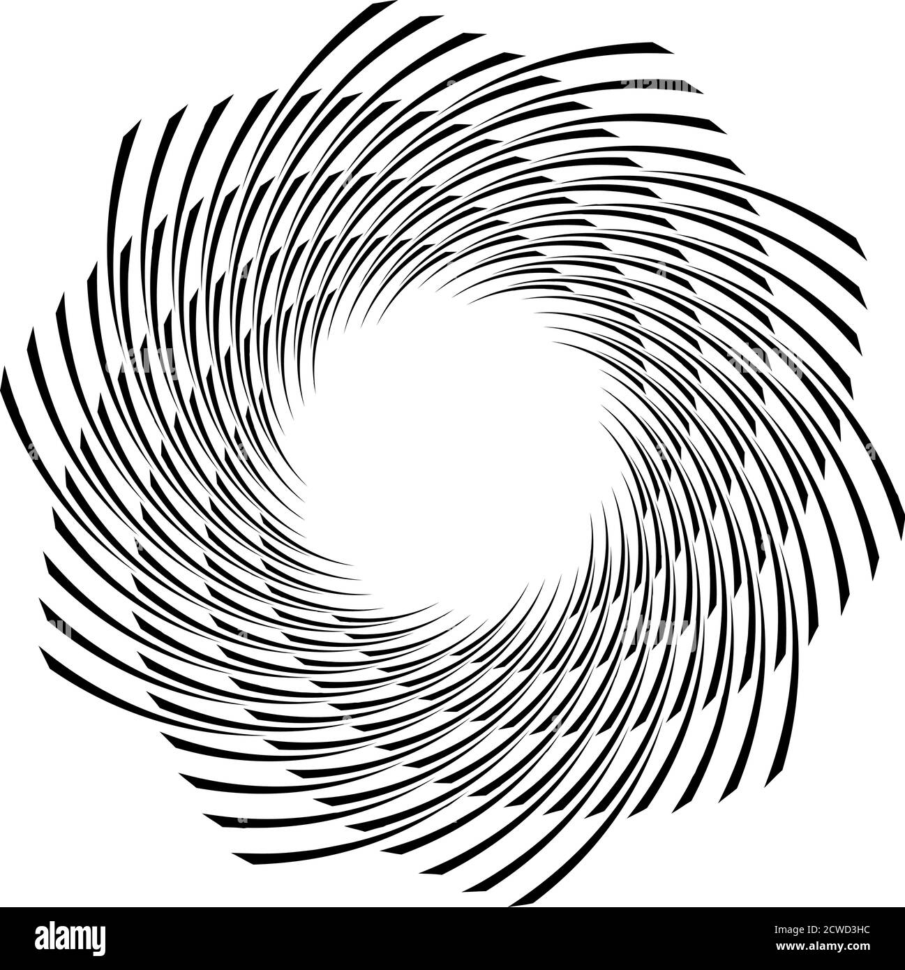 Spiral, twist radial swirl, twirl circular vector illustration. Revolve ...
