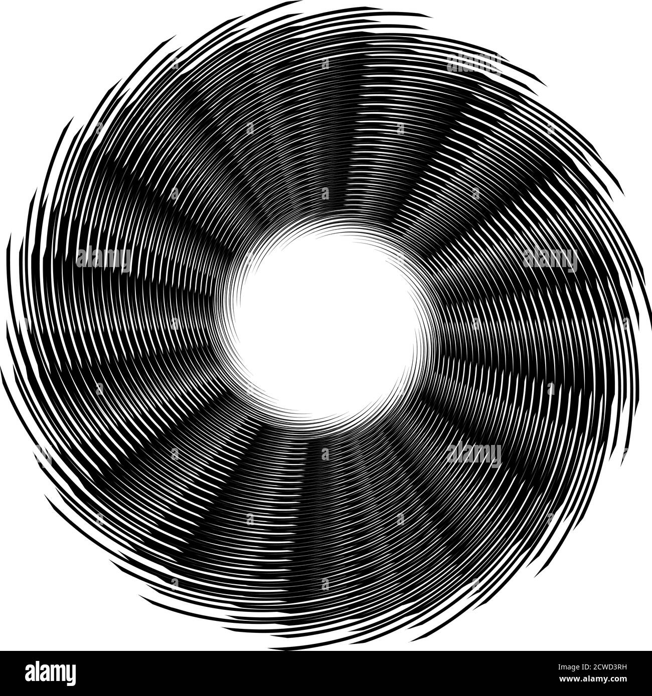 Spiral, twist radial swirl, twirl circular vector illustration. Revolve ...