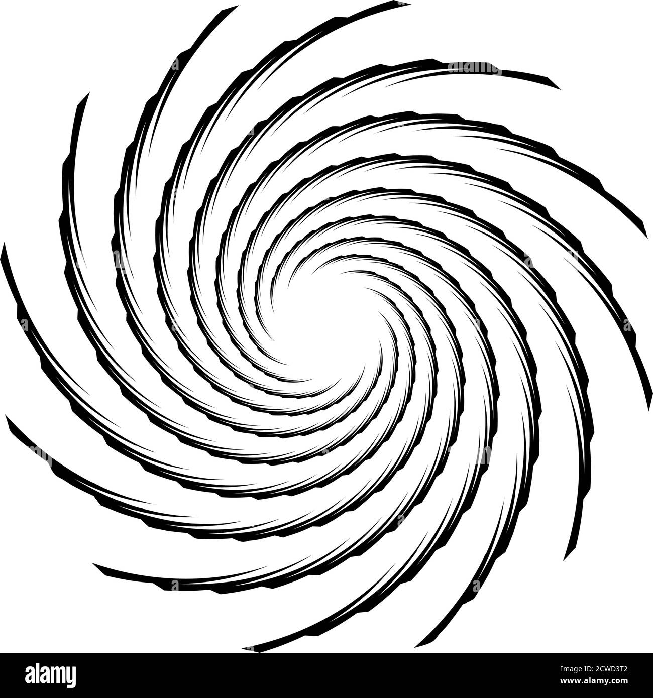Spiral, twist radial swirl, twirl circular vector illustration. Revolve ...