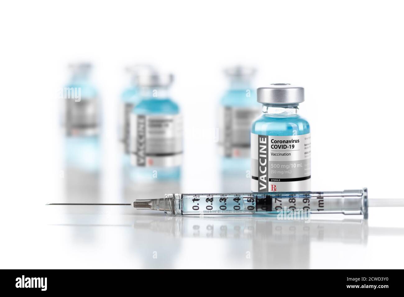 Vaccine lab vials Cut Out Stock Images & Pictures - Alamy