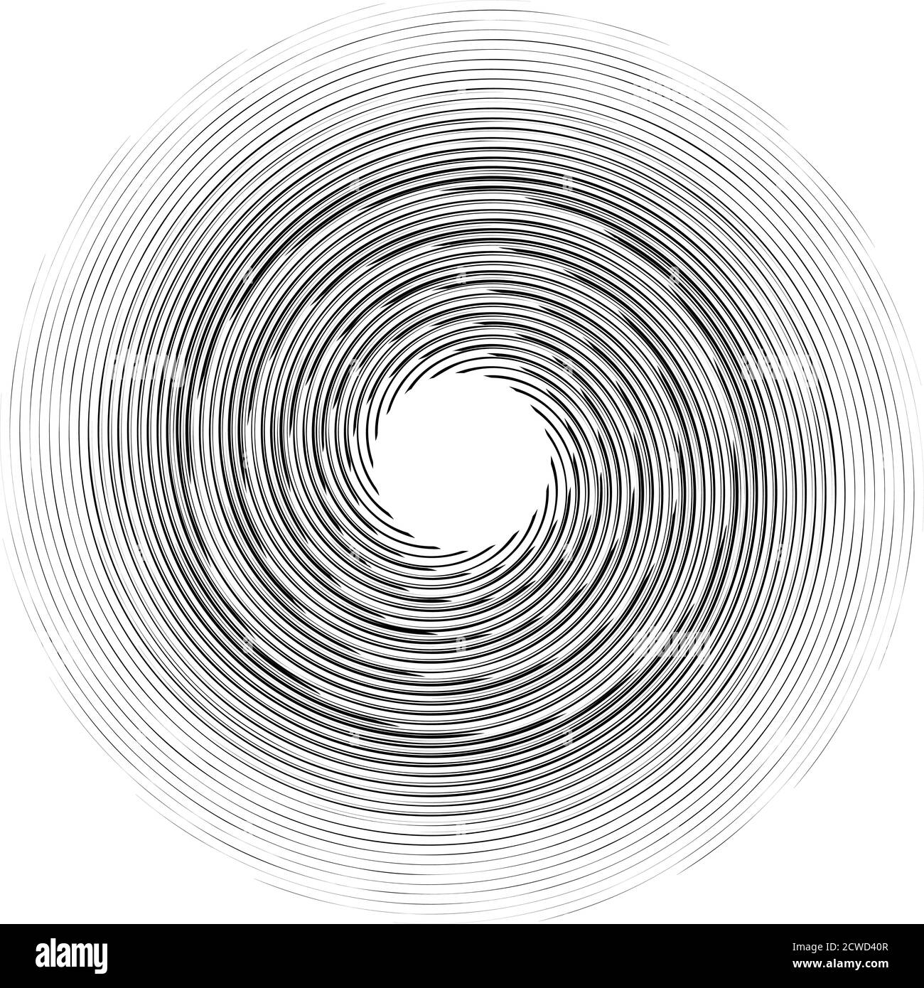 Spiral, twist radial swirl, twirl circular vector illustration. Revolve ...