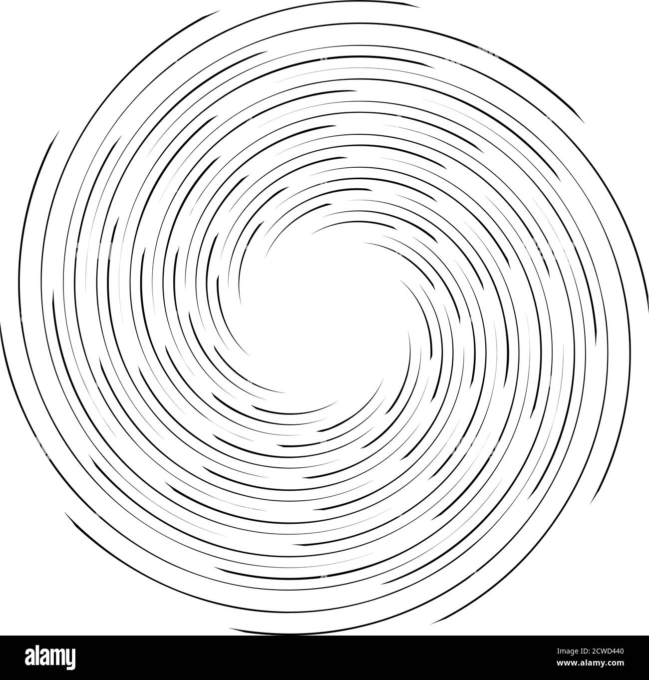Spiral, twist radial swirl, twirl circular vector illustration. Revolve ...