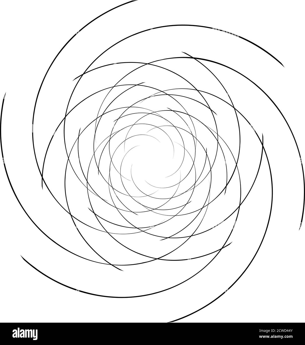 Spiral, twist radial swirl, twirl circular vector illustration. Revolve ...