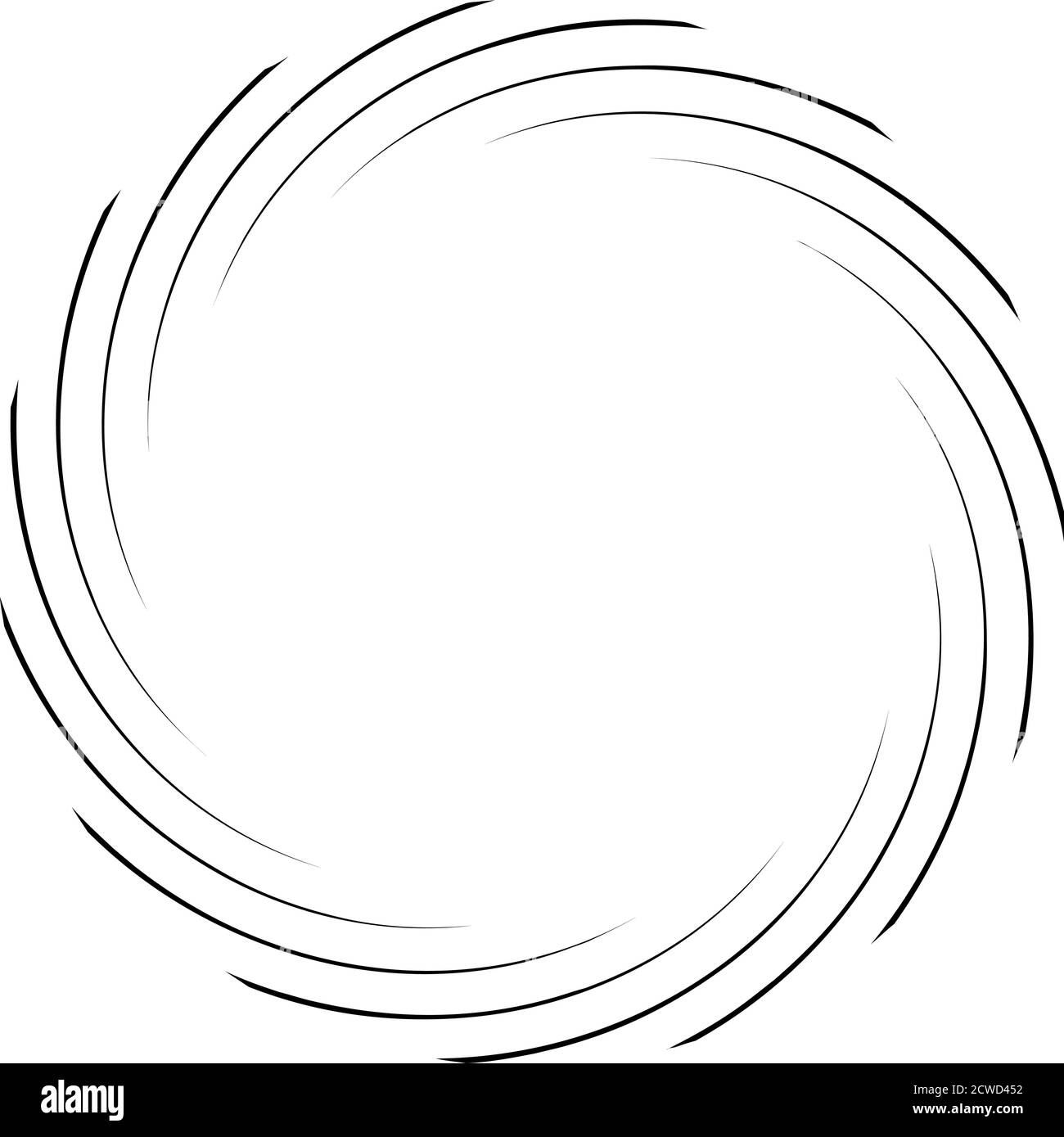 Spiral, twist radial swirl, twirl circular vector illustration. Revolve ...