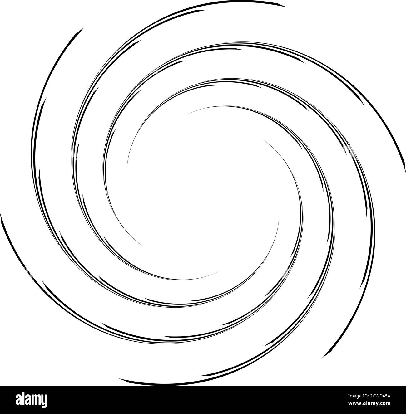 Spiral, twist radial swirl, twirl circular vector illustration. Revolve ...