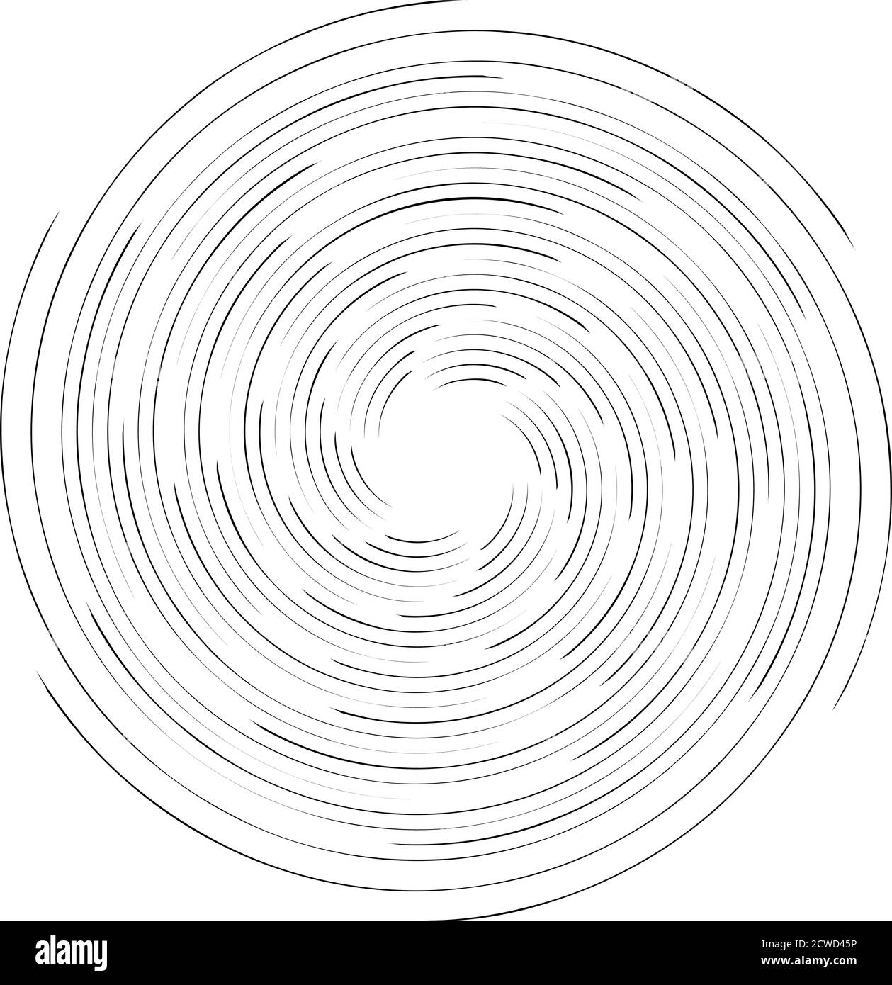 Spiral, twist radial swirl, twirl circular vector illustration. Revolve ...
