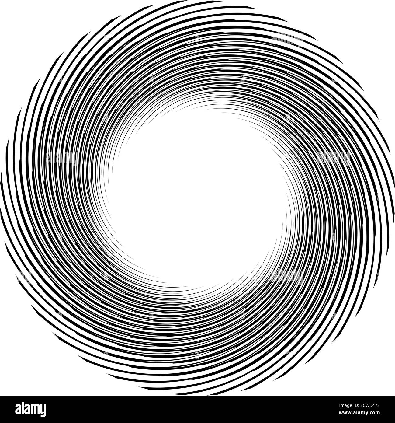 Spiral, twist radial swirl, twirl circular vector illustration. Revolve ...
