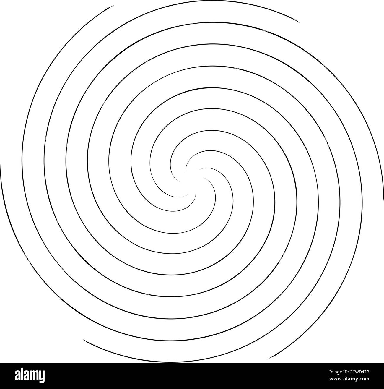 Spiral, twist radial swirl, twirl circular vector illustration. Revolve ...