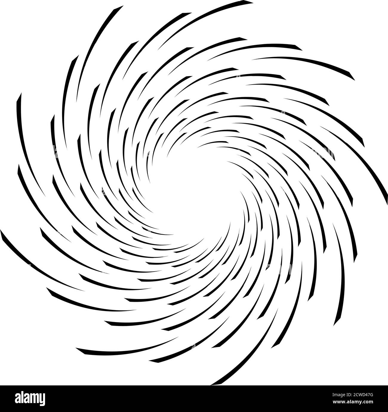 Spiral, twist radial swirl, twirl circular vector illustration. Revolve ...