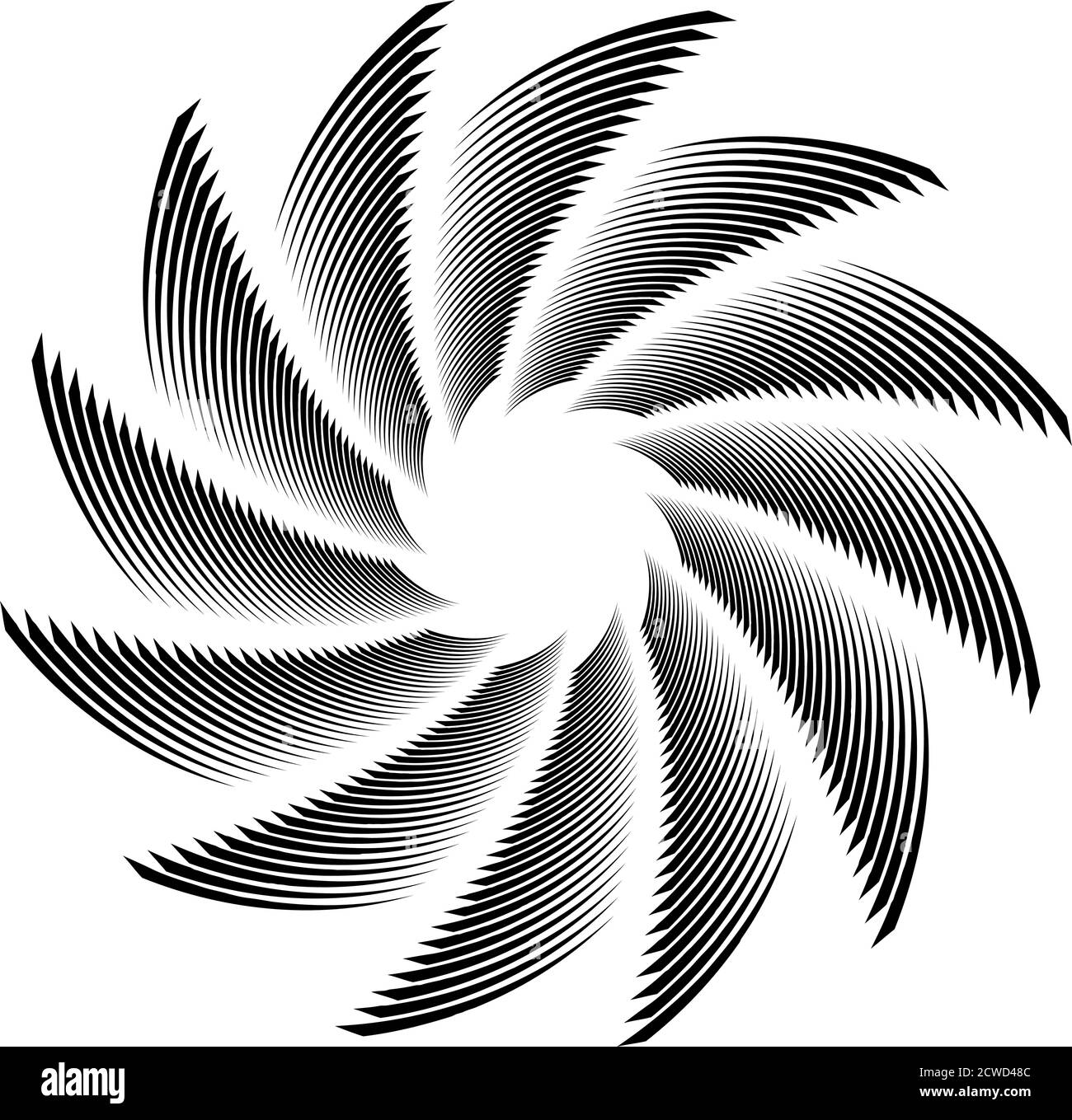 Spiral, twist radial swirl, twirl circular vector illustration. Revolve ...