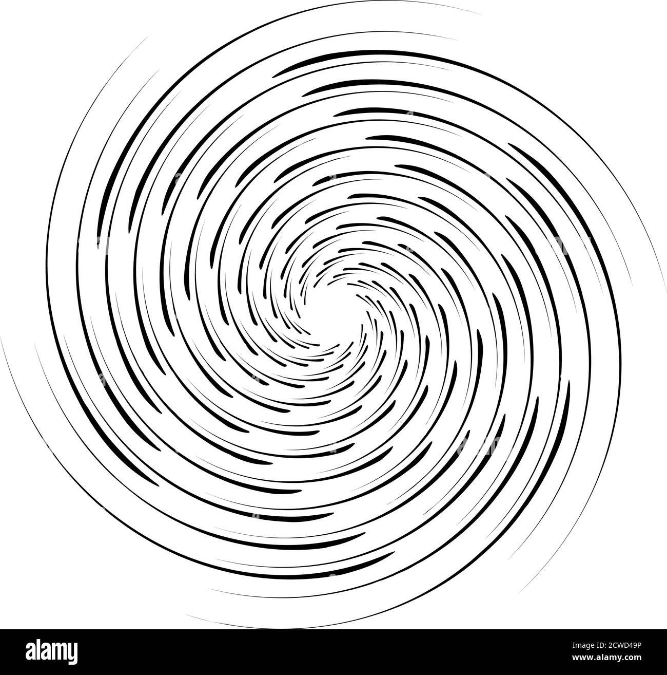 Spiral, twist radial swirl, twirl circular vector illustration. Revolve ...