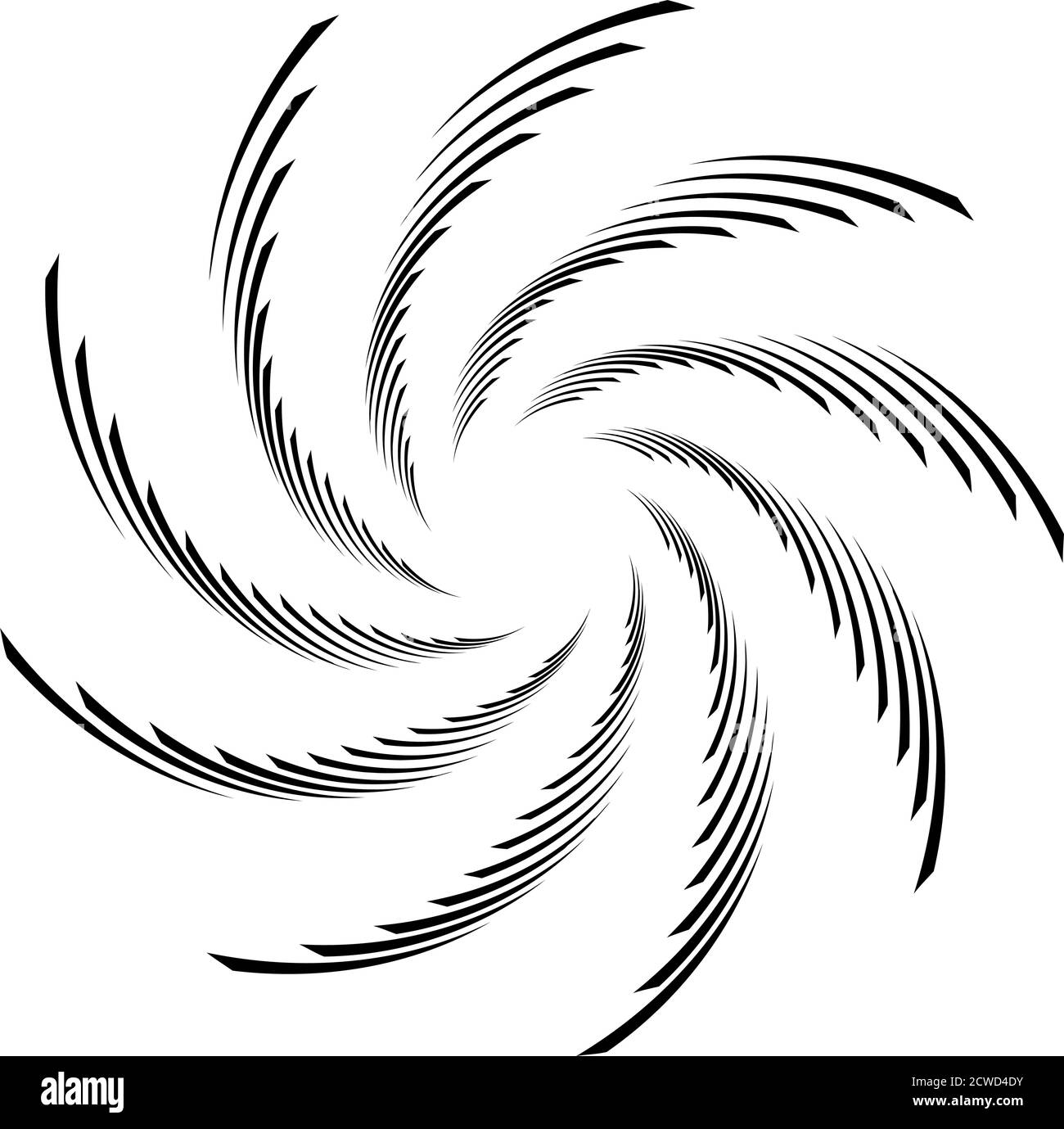 Spiral, twist radial swirl, twirl circular vector illustration. Revolve ...