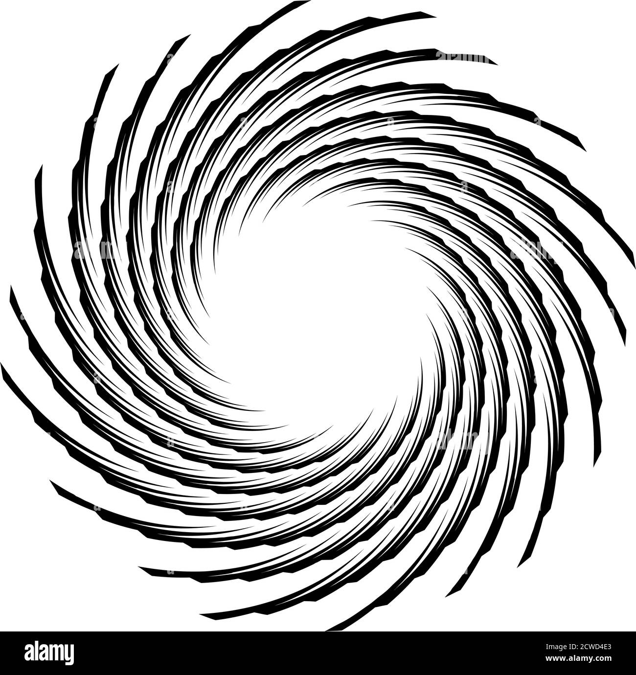 Spiral, twist radial swirl, twirl circular vector illustration. Revolve ...