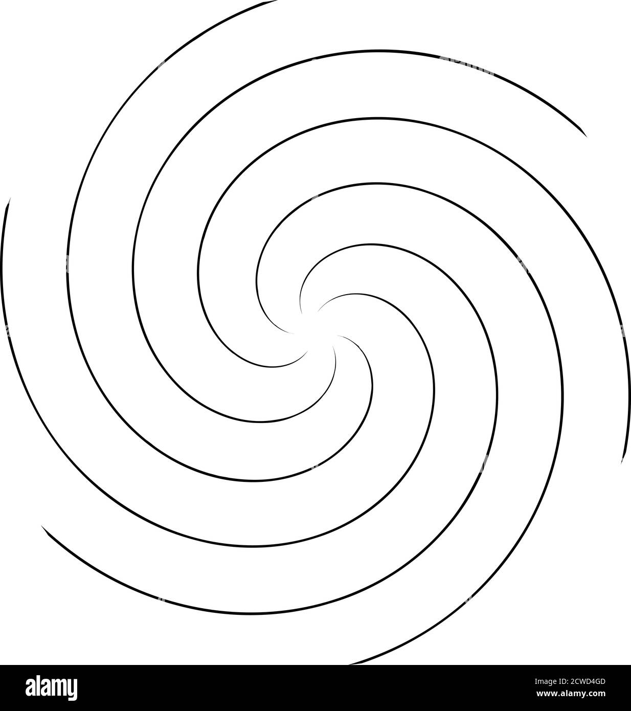 Spiral, twist radial swirl, twirl circular vector illustration. Revolve ...