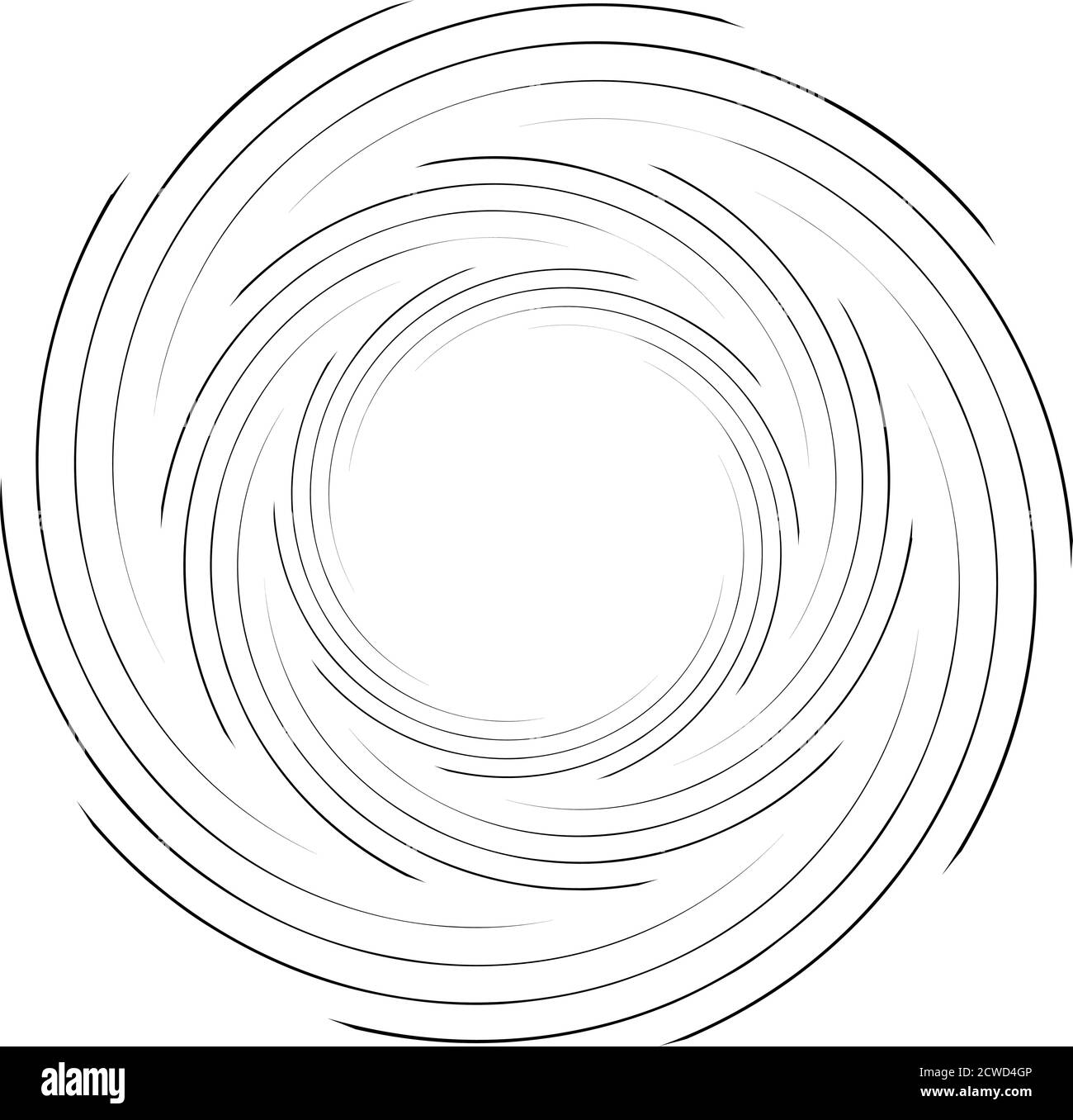 Spiral, twist radial swirl, twirl circular vector illustration. Revolve ...