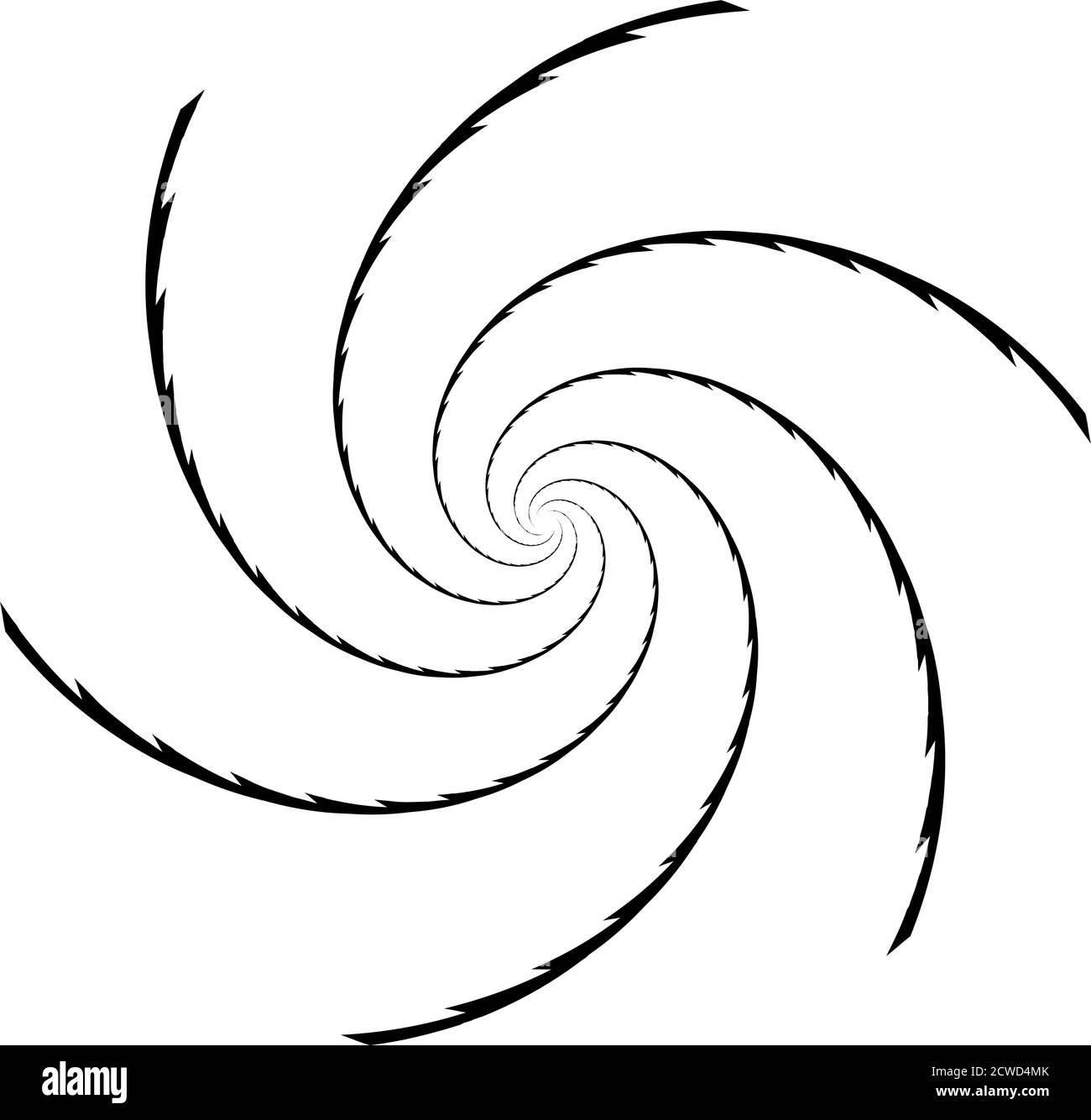 Spiral, twist radial swirl, twirl circular vector illustration. Revolve ...