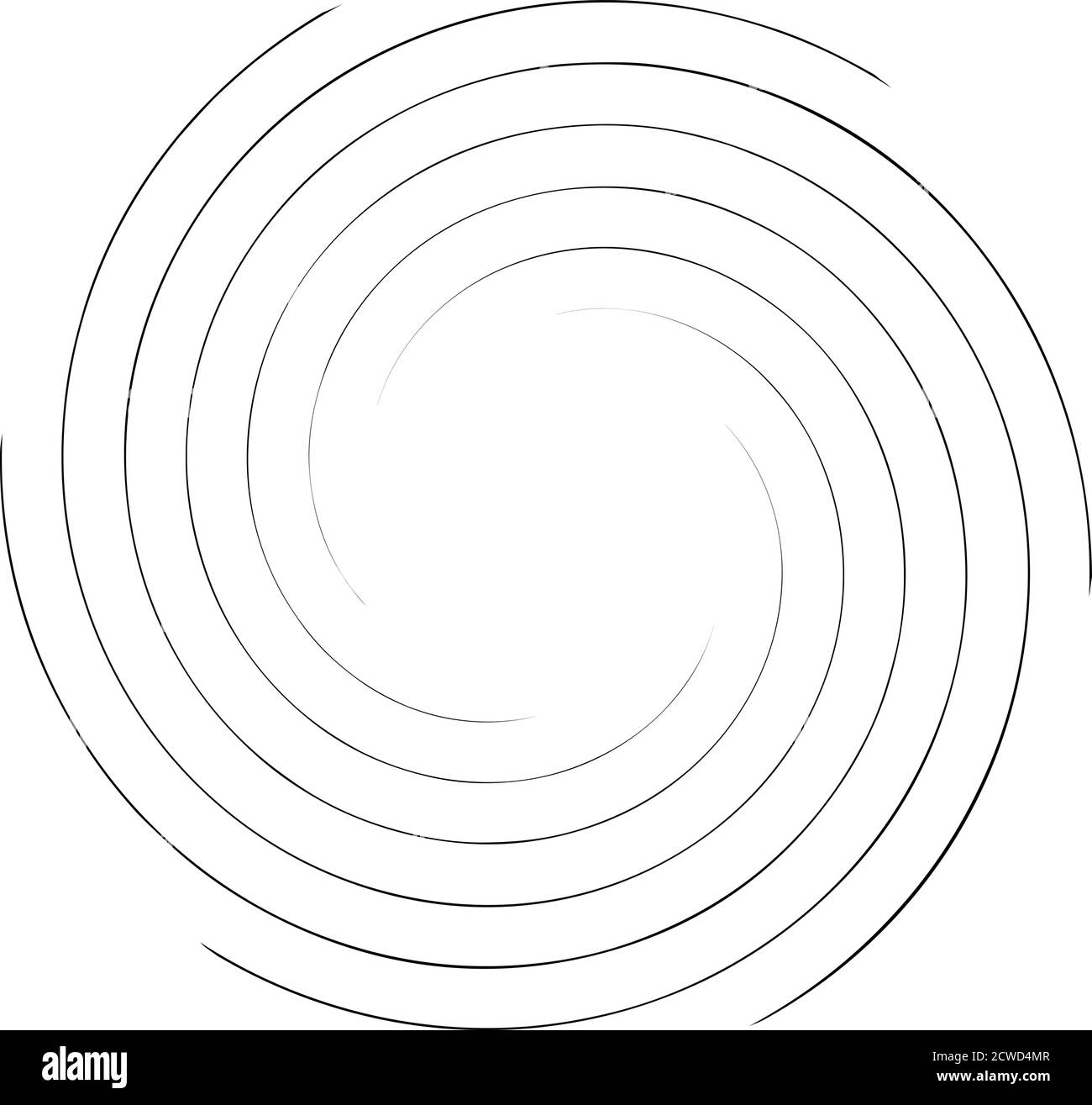Spiral, twist radial swirl, twirl circular vector illustration. Revolve ...