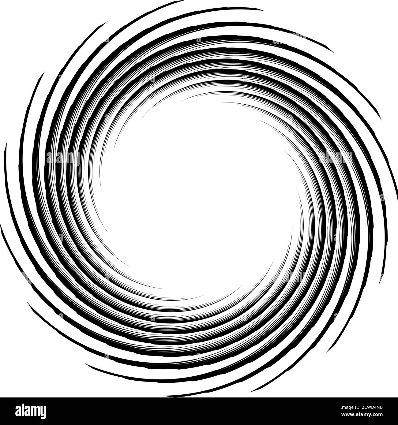 Spiral, twist radial swirl, twirl circular vector illustration. Revolve ...