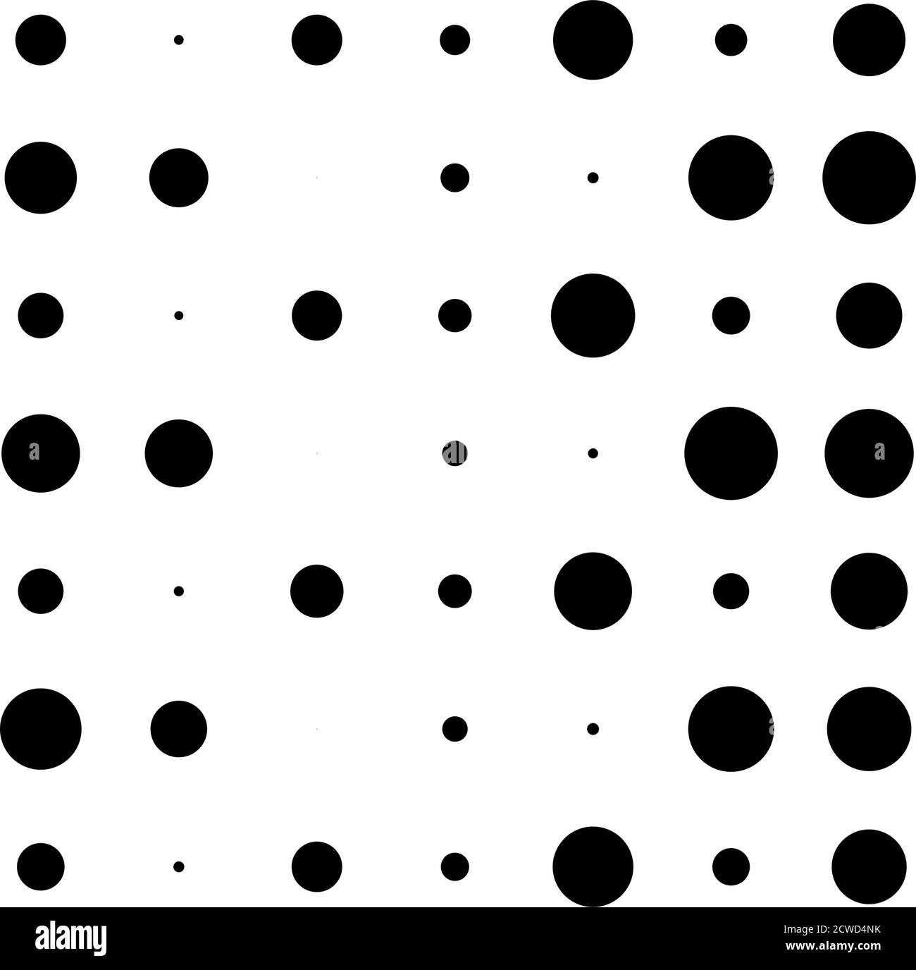 7x7 circles dots variation design. Dotted speckles, freckles. Circles ...