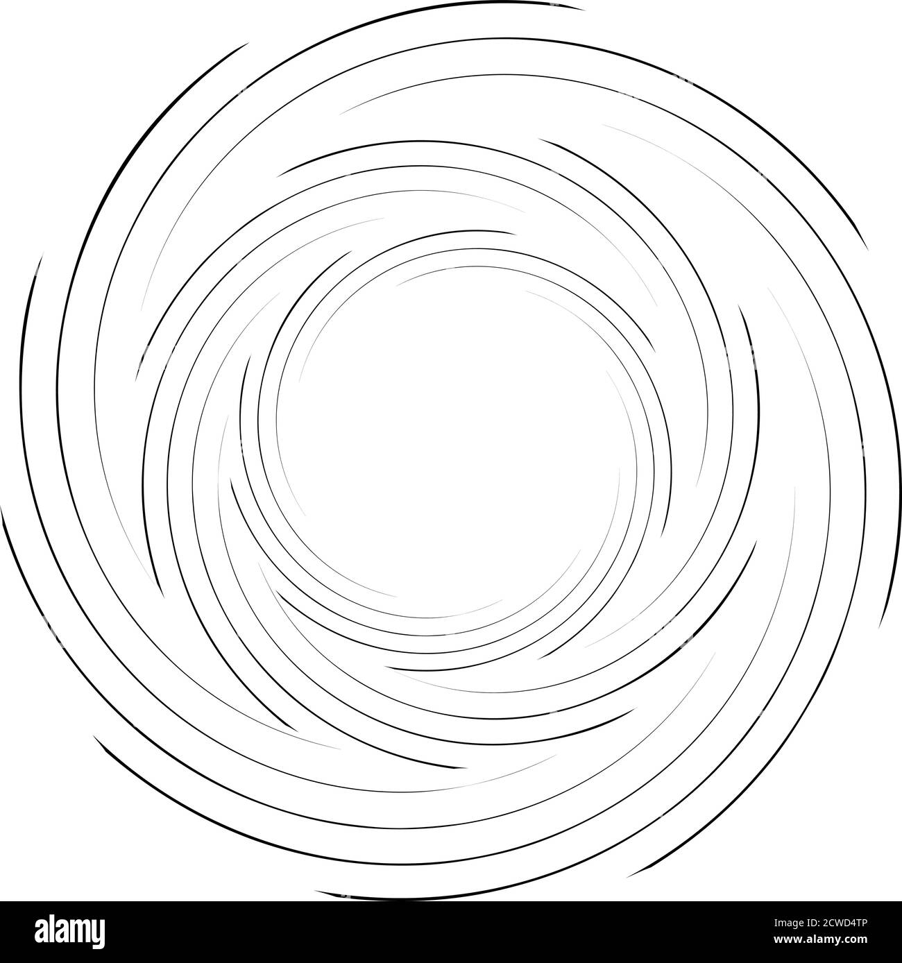Spiral, twist radial swirl, twirl circular vector illustration. Revolve ...