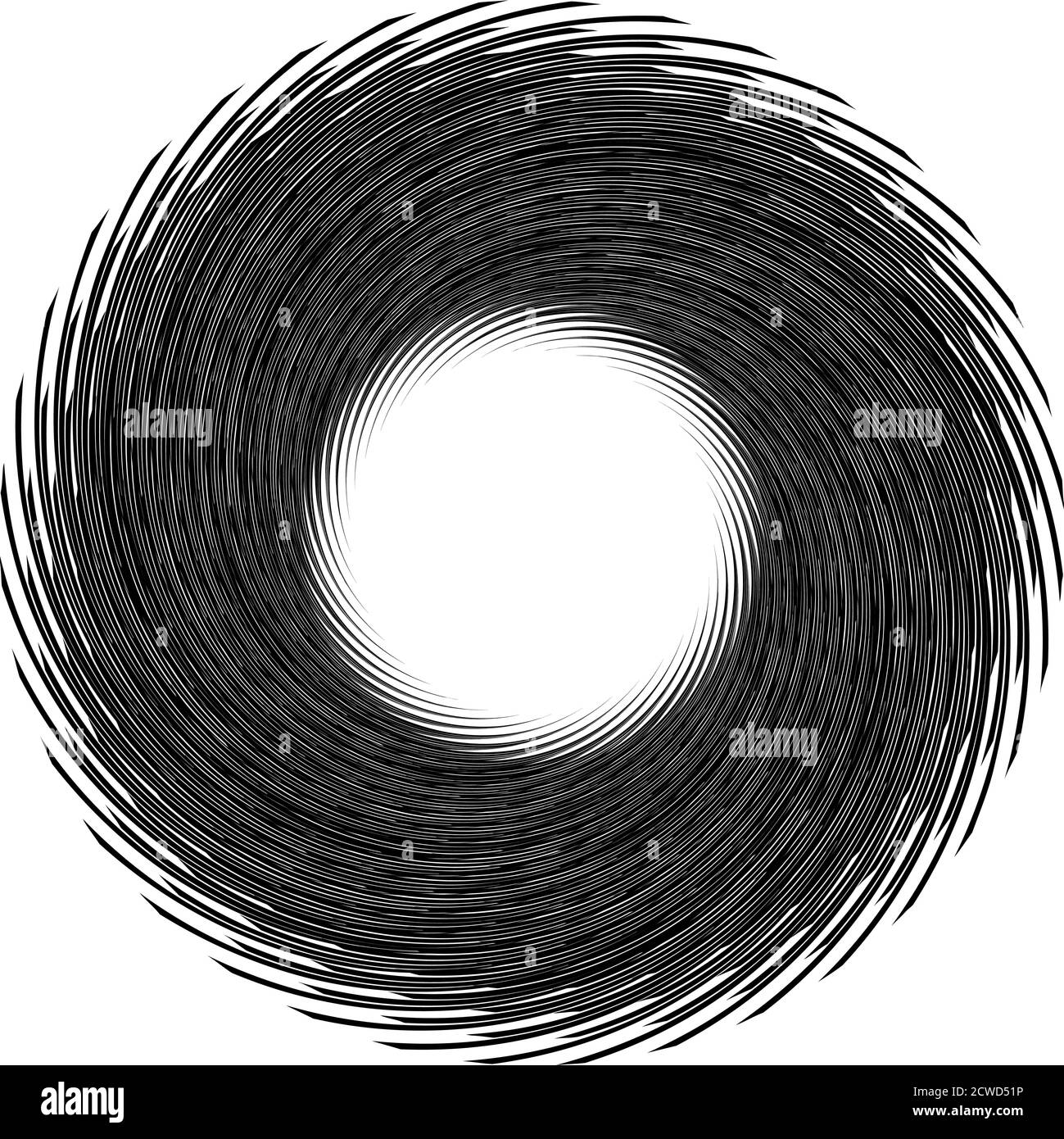 Spiral, twist radial swirl, twirl circular vector illustration. Revolve ...