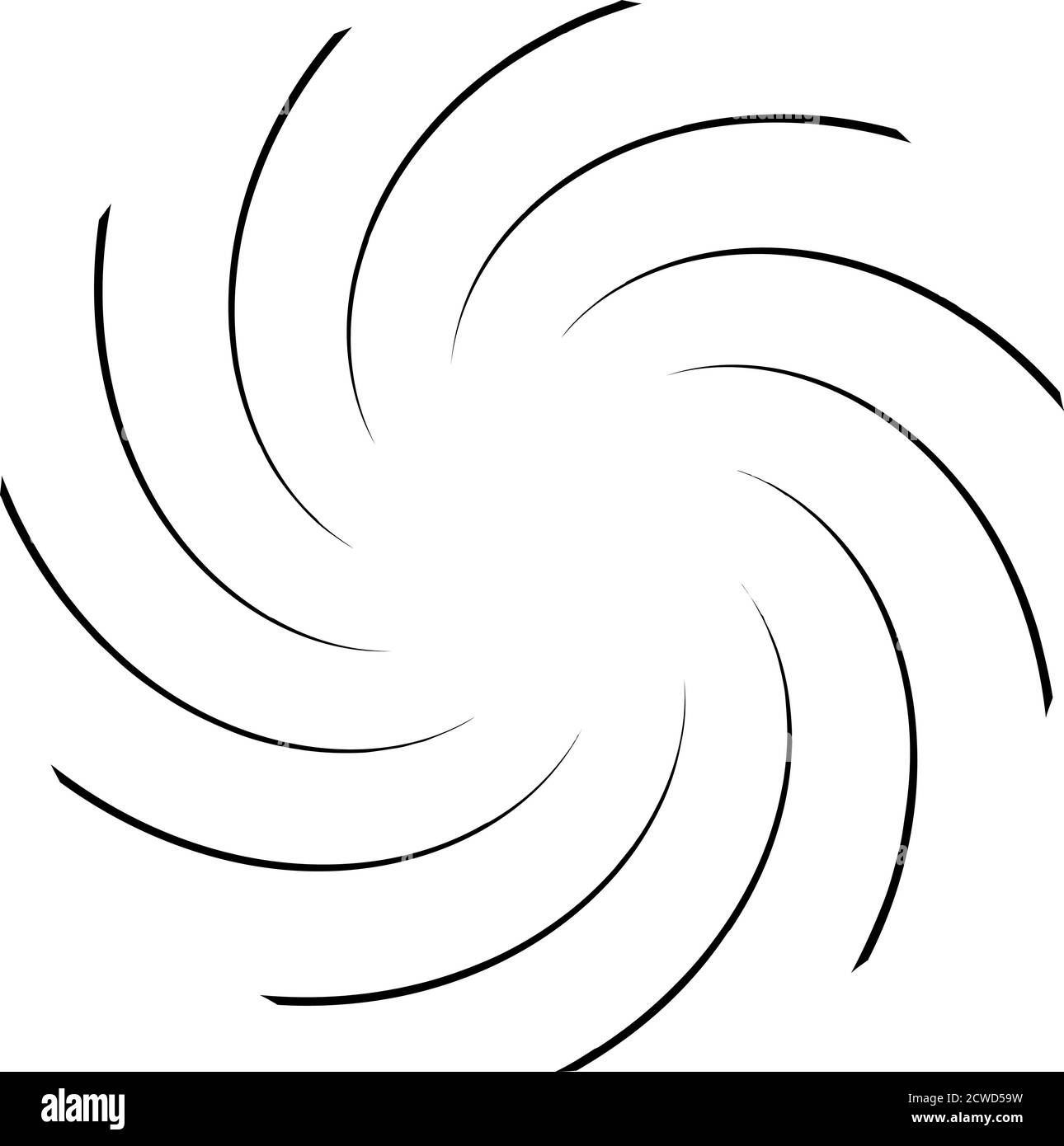 Spiral, twist radial swirl, twirl circular vector illustration. Revolve ...