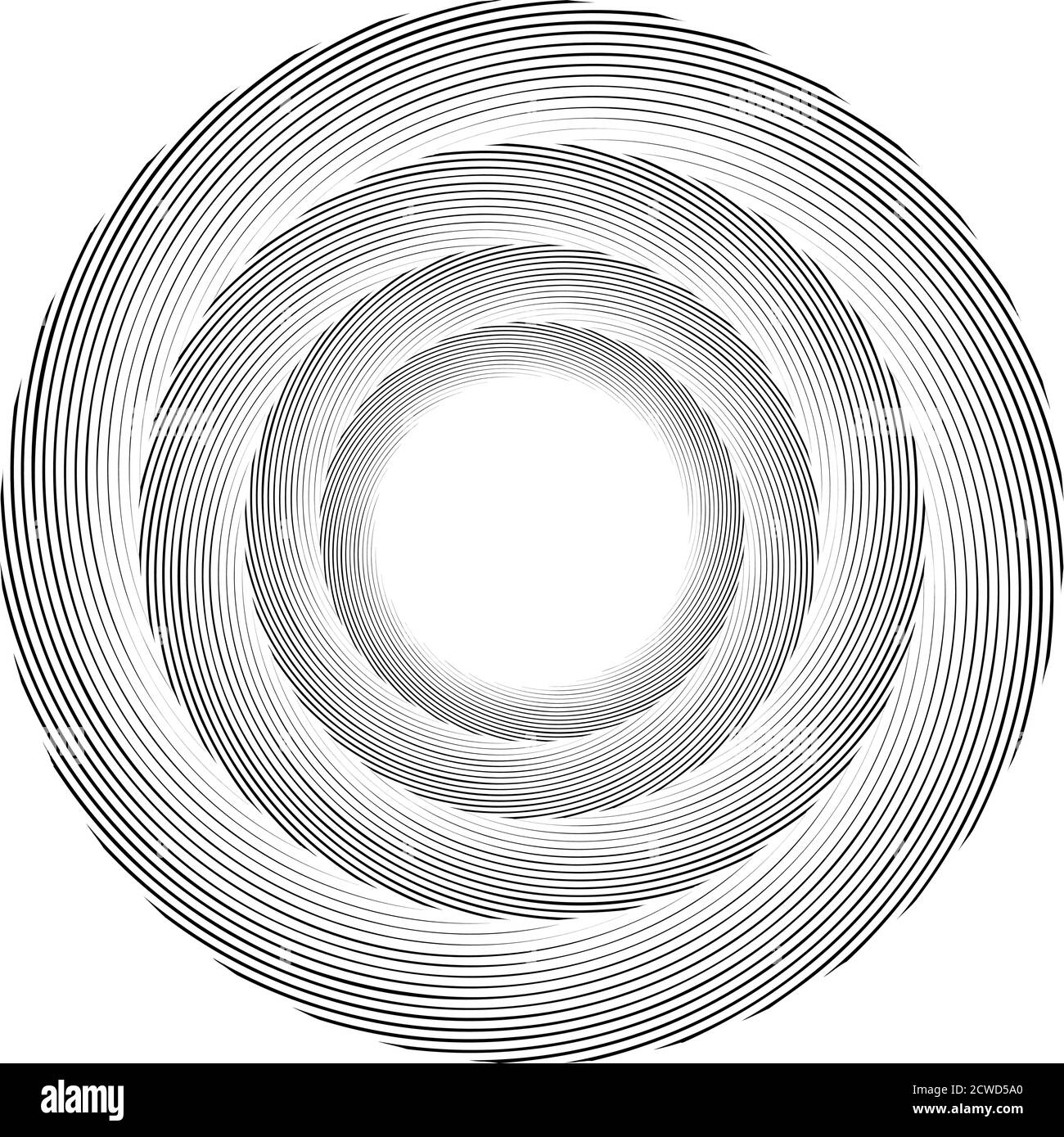 Spiral, twist radial swirl, twirl circular vector illustration. Revolve ...