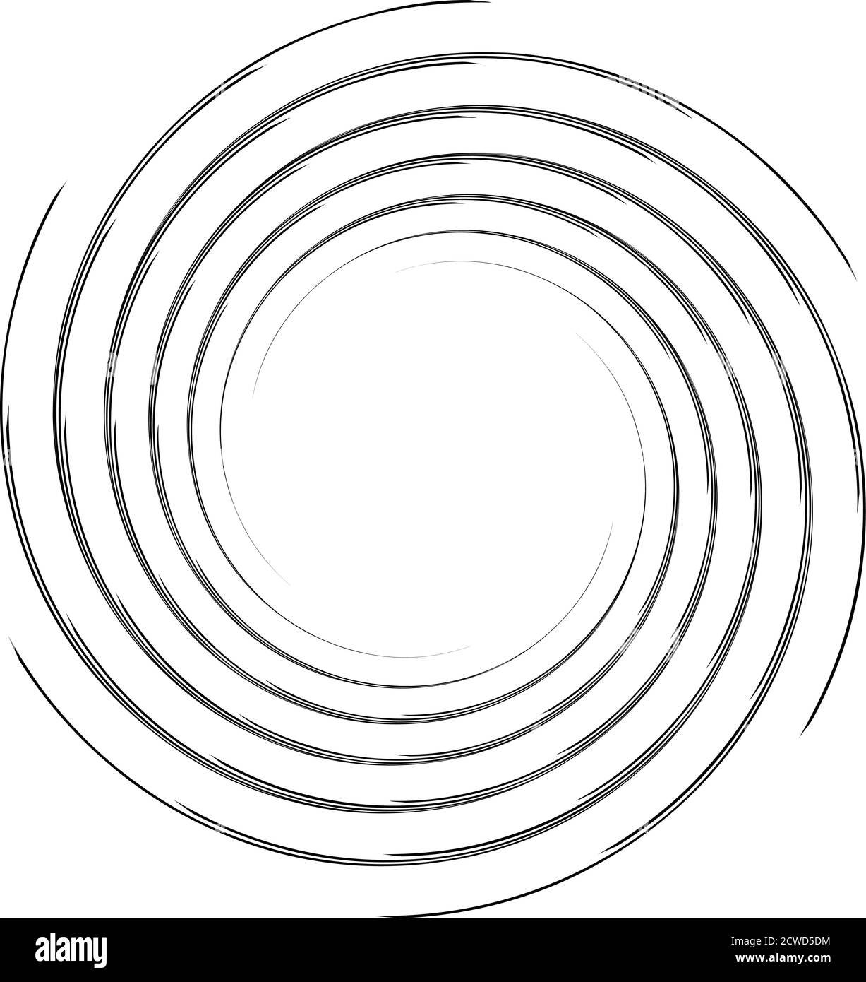 Spiral, twist radial swirl, twirl circular vector illustration. Revolve ...