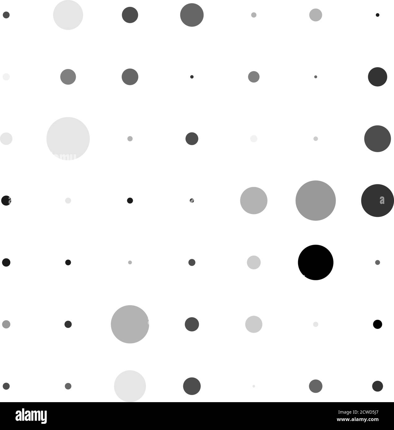 7x7 circles dots variation design. Dotted speckles, freckles. Circles ...
