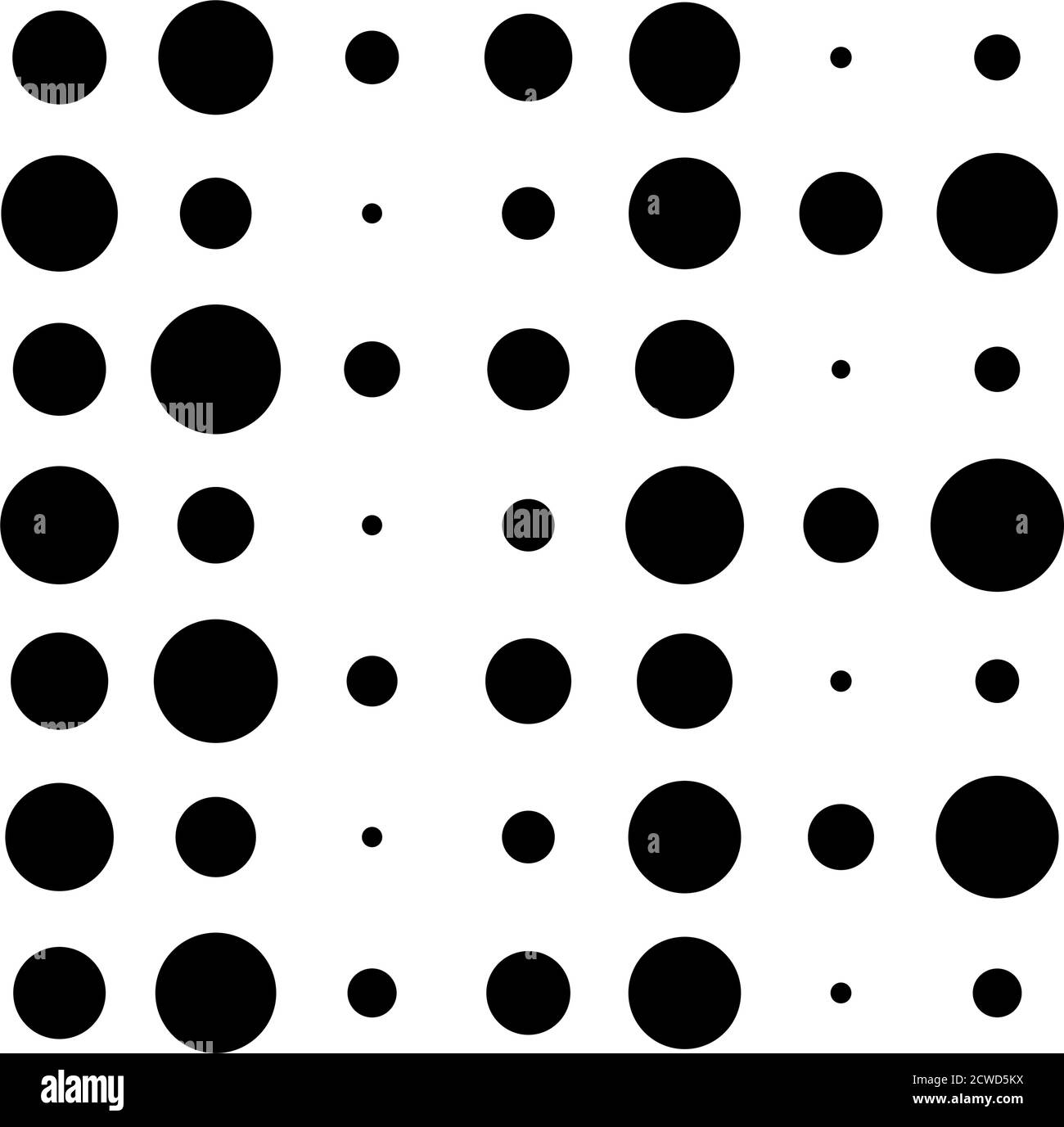 7x7 circles dots variation design. Dotted speckles, freckles. Circles ...