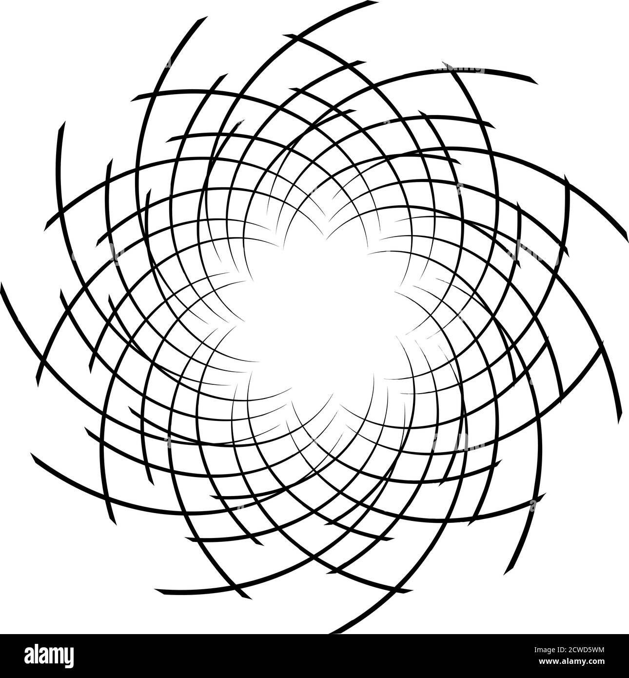 Spiral, twist radial swirl, twirl circular vector illustration. Revolve ...