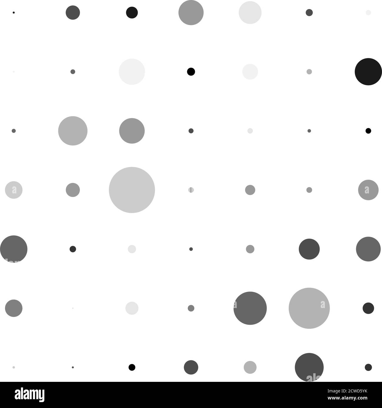 7x7 circles dots variation design. Dotted speckles, freckles. Circles ...